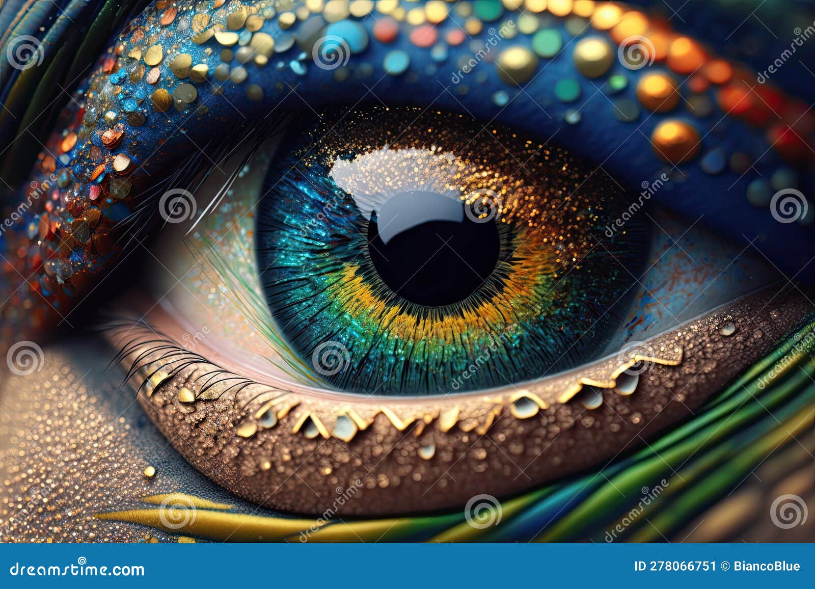 Hyperrealistic Abstract Close-up Renaissance Psychedelic Stock ...