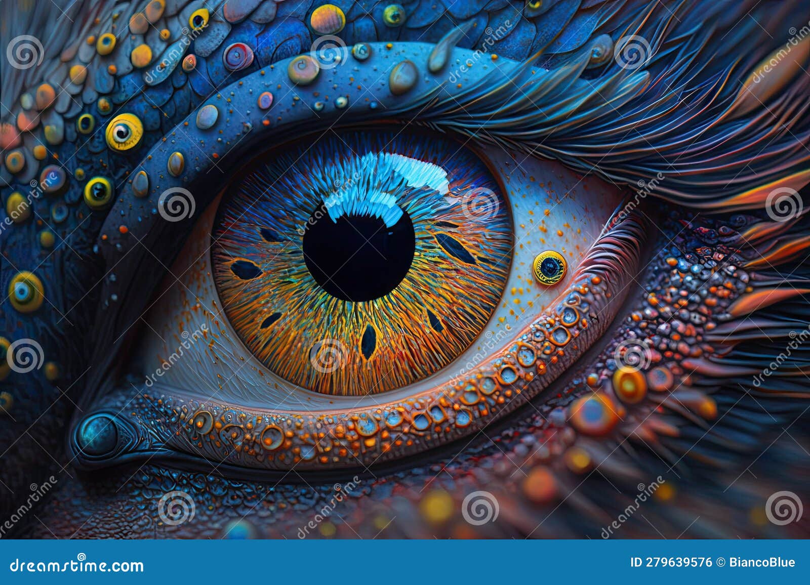 Hyperrealistic Abstract Close-up Renaissance Psychedelic Stock ...