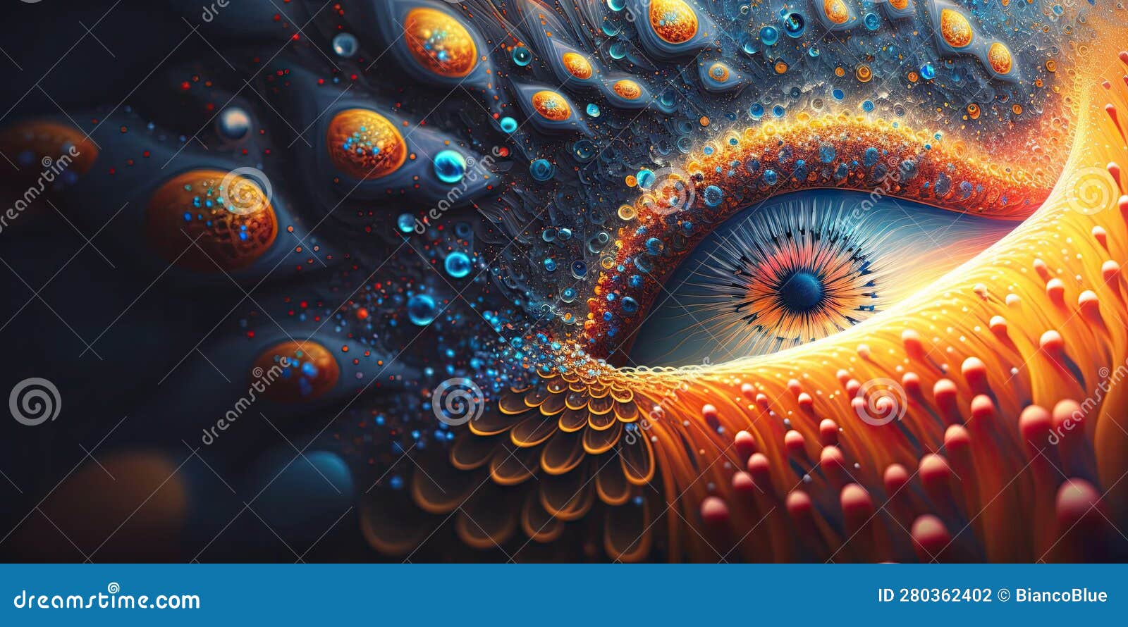 Hyperrealistic Abstract Close-up Renaissance Psychedelic Stock ...