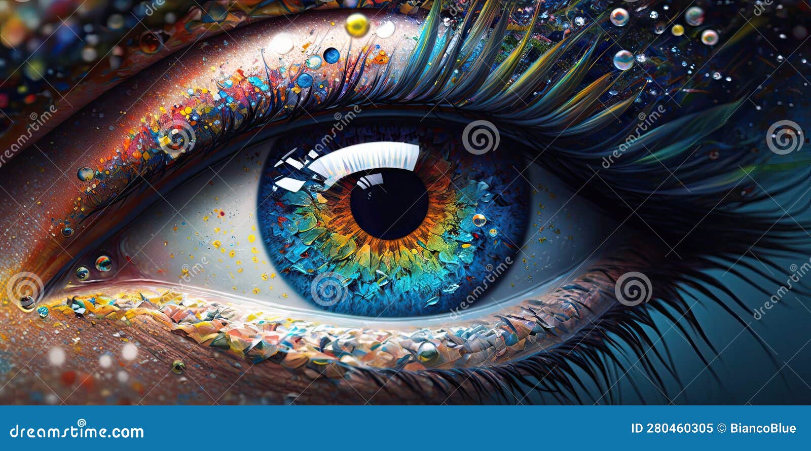 Hyperrealistic Abstract Close-up Renaissance Psychedelic Stock ...