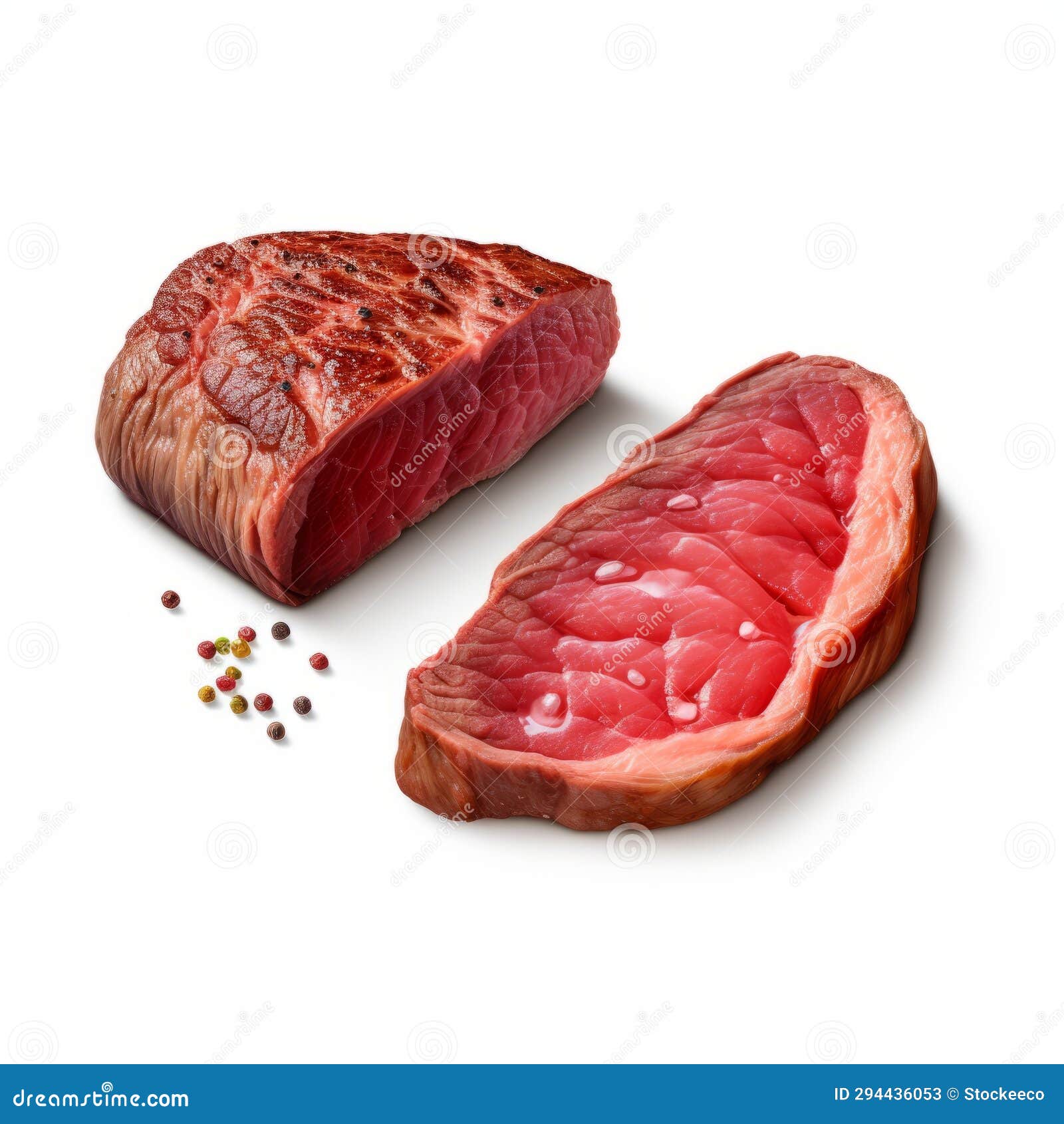 Hyperrealistic Beef Steaks: Precision, Grit, and Neo Plasticism Stock ...