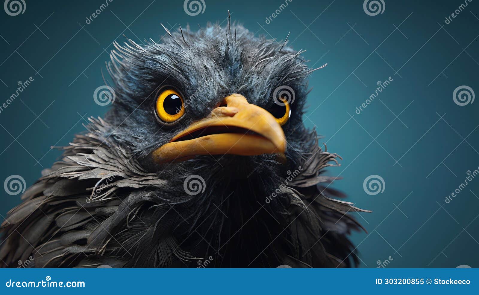 Hyperrealistic 3d Bird Art with Gritty Reportage and Dynamic Facial ...