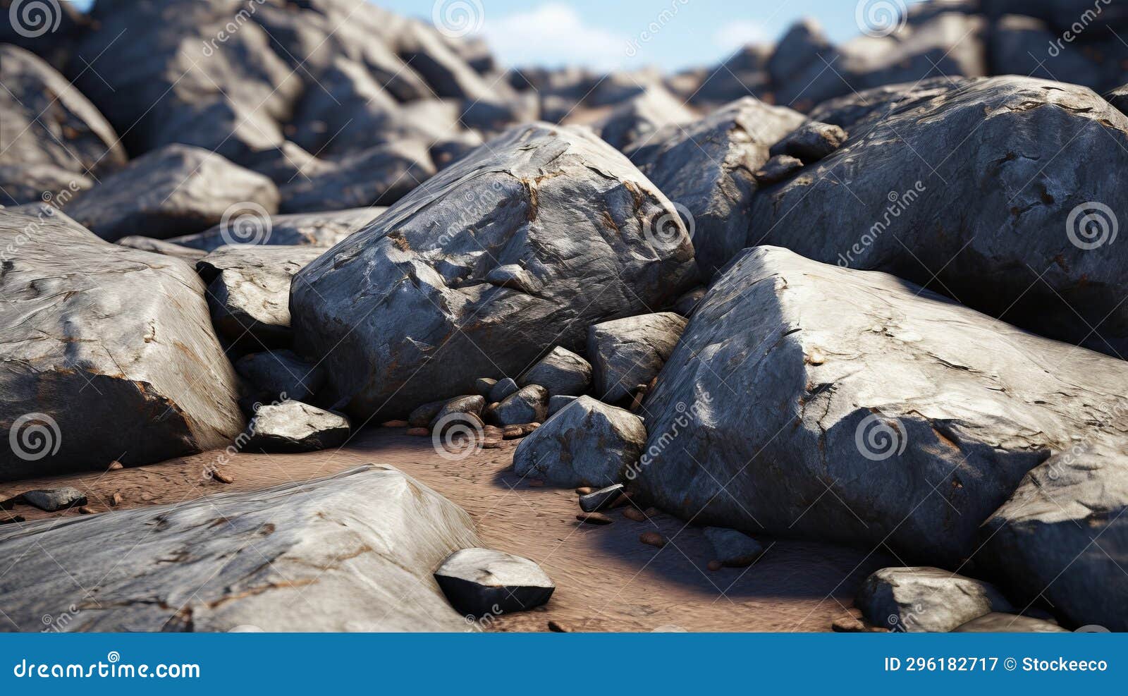 Hyperrealistic 3d Model and Textures of Granite with Stunning Ground ...