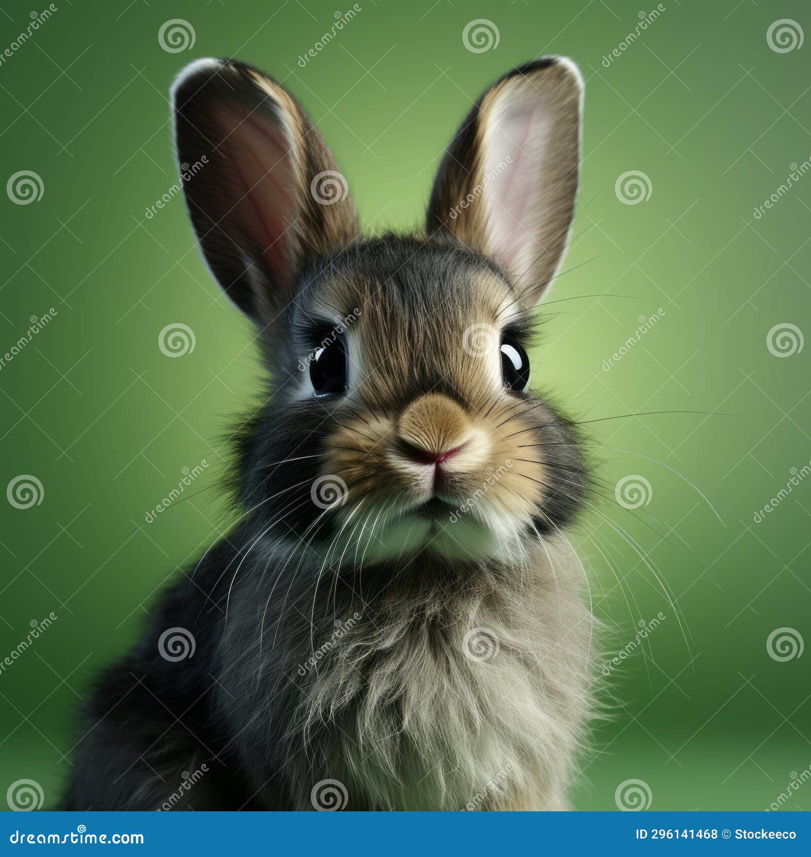 Hyperrealistic 3d Render of Muscular Black and White Rabbit Stock ...