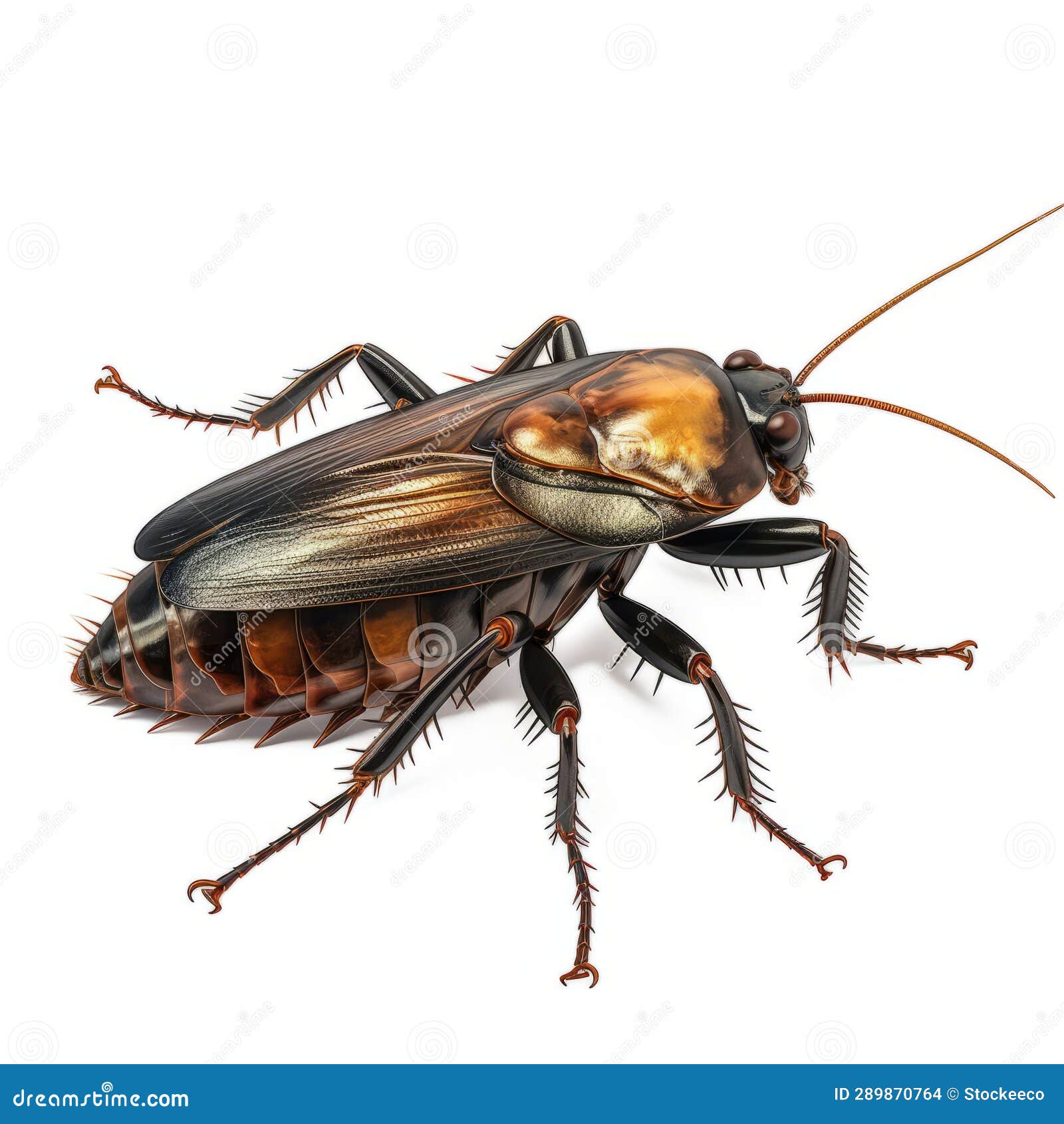 Hyperrealistic 3d Rendering Of A Male Cockroach On Transparent ...