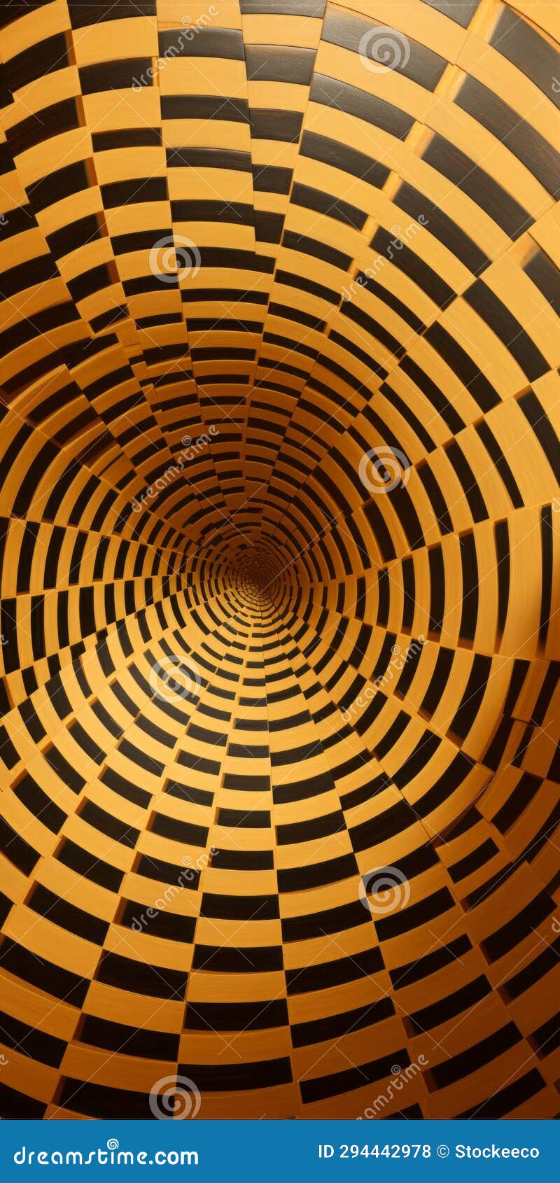 Trapezoidal Pattern In A Tilted Background With A Light Orange Gradient ...