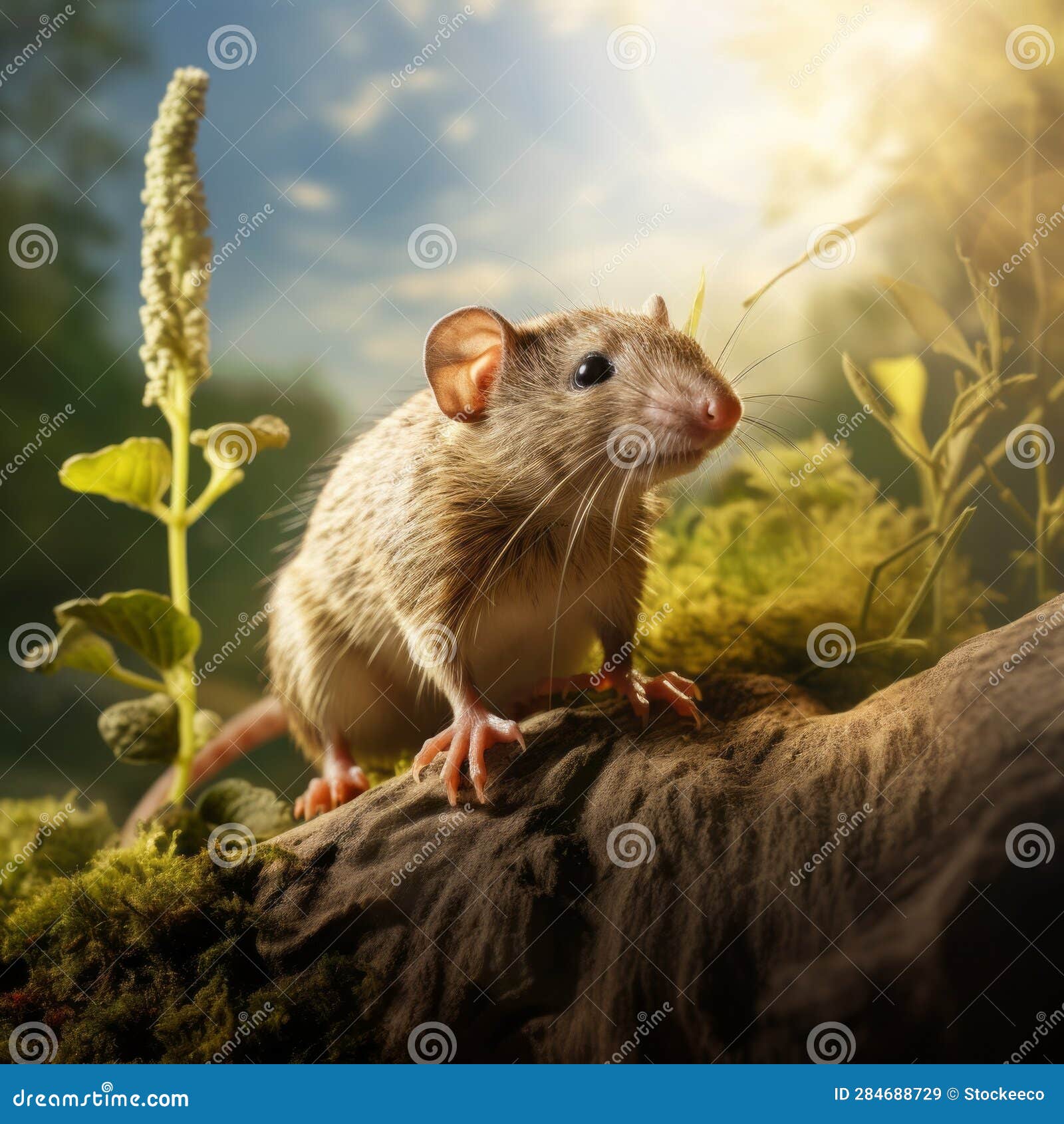 Hyperrealistic Fauna: a Thought-provoking Glorious Mouse in Dramatic ...