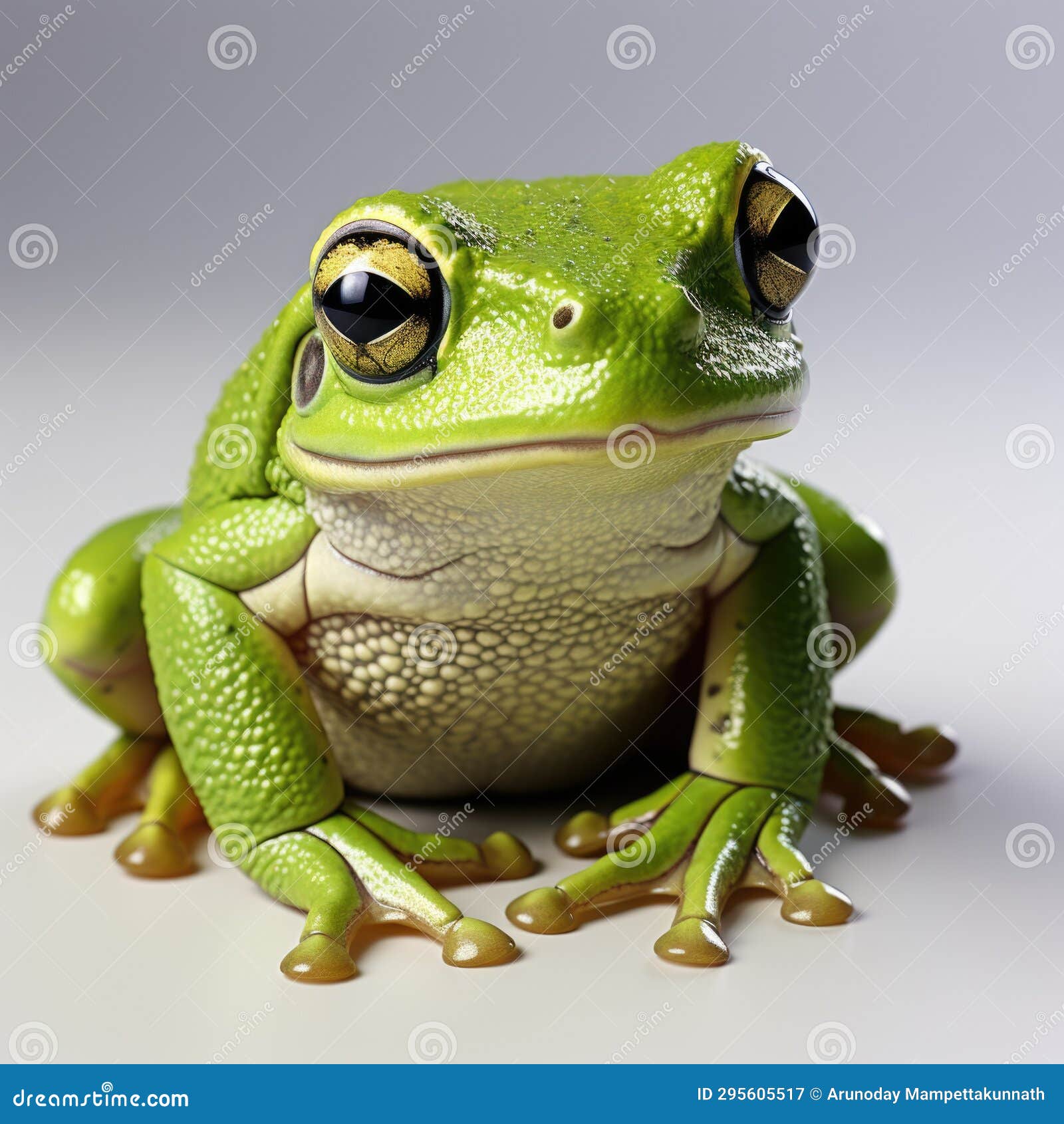 Hyperrealistic Frog on White Background Stock Image - Image of amazon ...