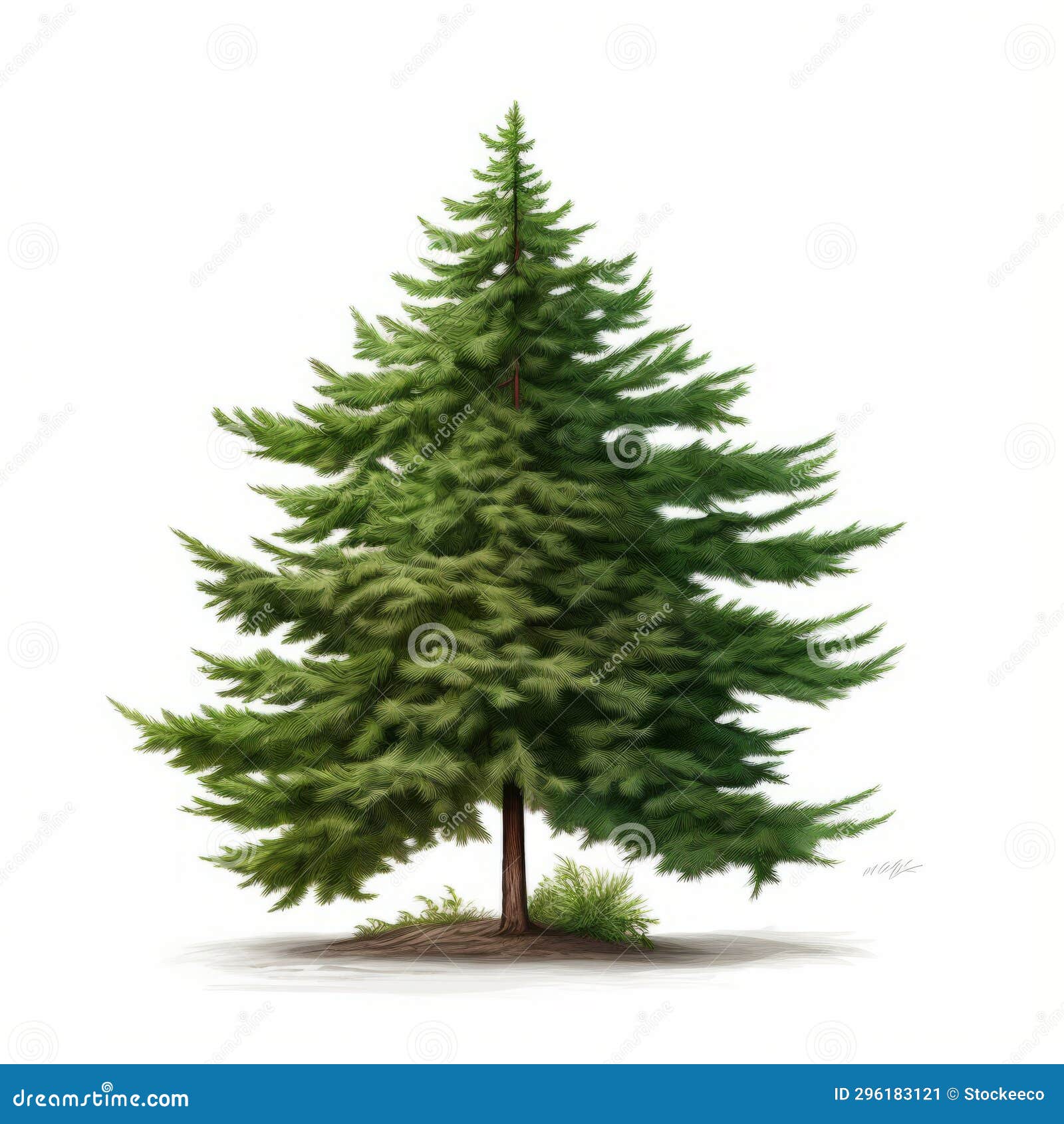 Hyperrealistic Illustration of Larchpine Tree with Naturalistic ...