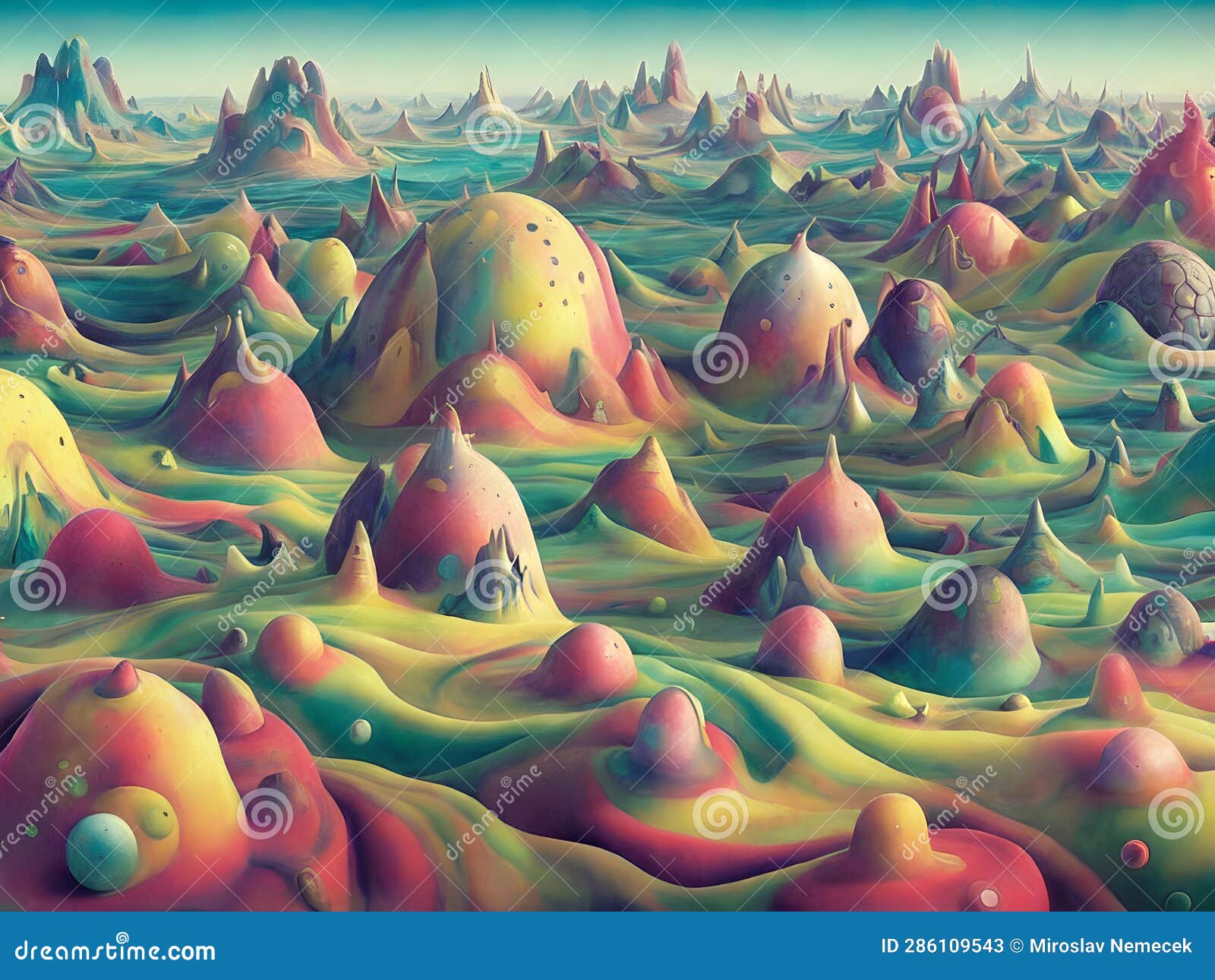 Hyperrealistic Landscape on Alien Planet, Generative AI Illustration ...