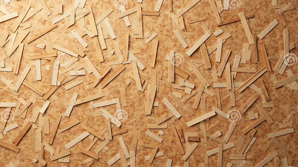 Hyperrealistic OSB Board Texture, Detailed Top View Flat Lay of ...
