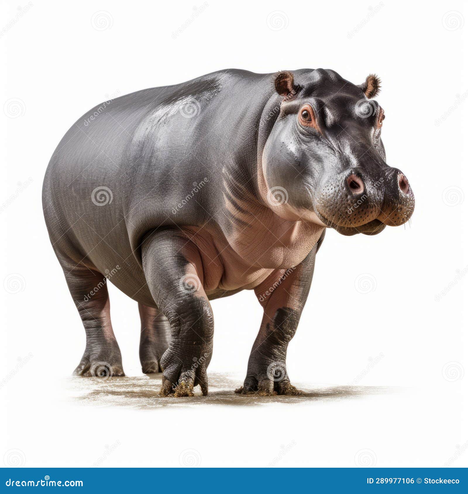 Hyperrealistic Precision: Professional Photo of a Hippopotamus in Full ...