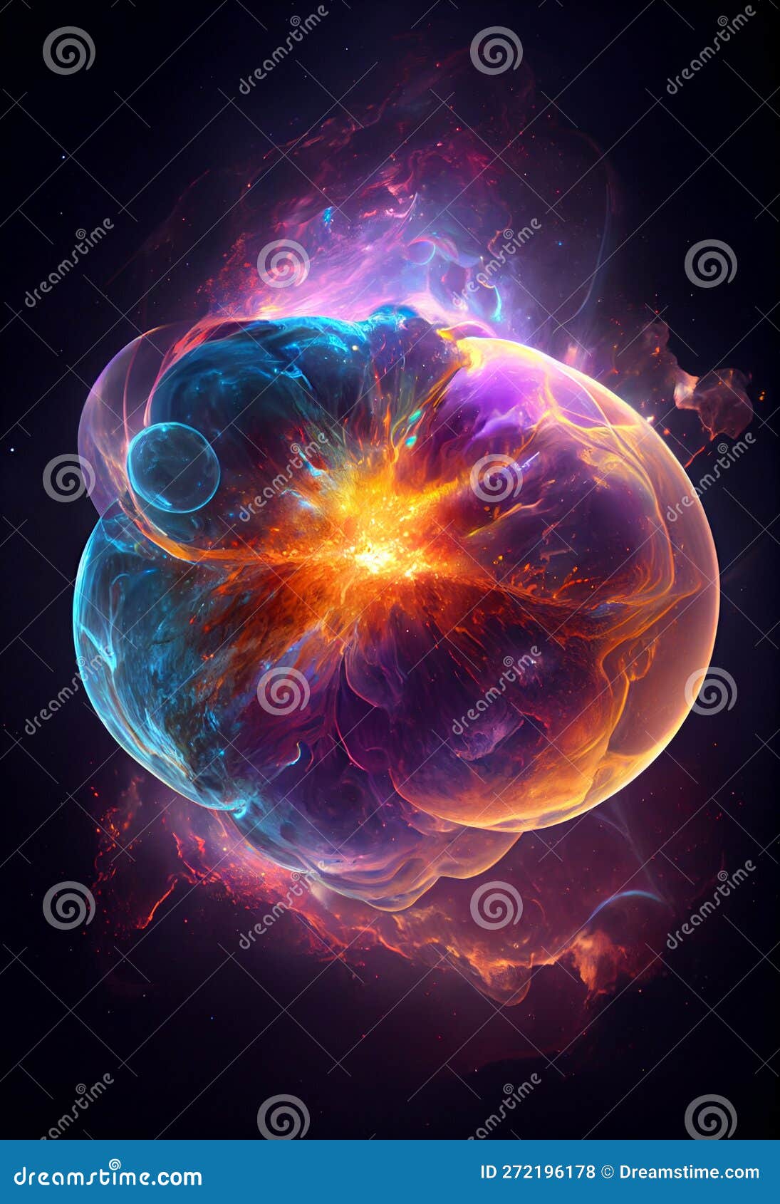 Hyperrealistic Supernova Explosion. AI Generated Stock Illustration ...