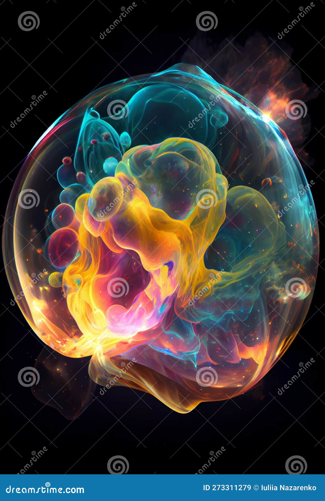 Hyperrealistic Supernova Explosion. AI Generated Stock Illustration ...