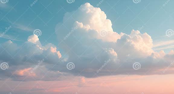 Hyperrealistic Wallpaper with Cloud Formations and Soft Sky Gradients AI Generated Stock ...