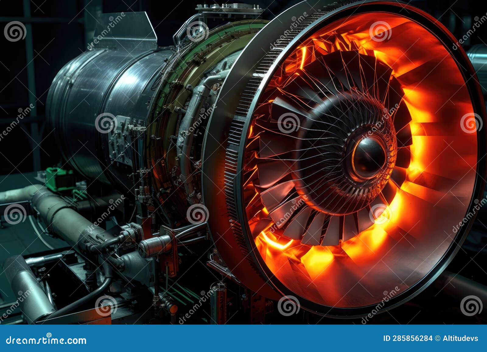 Hypersonic Jet Engine Close-up Stock Photo - Image of power, engine ...