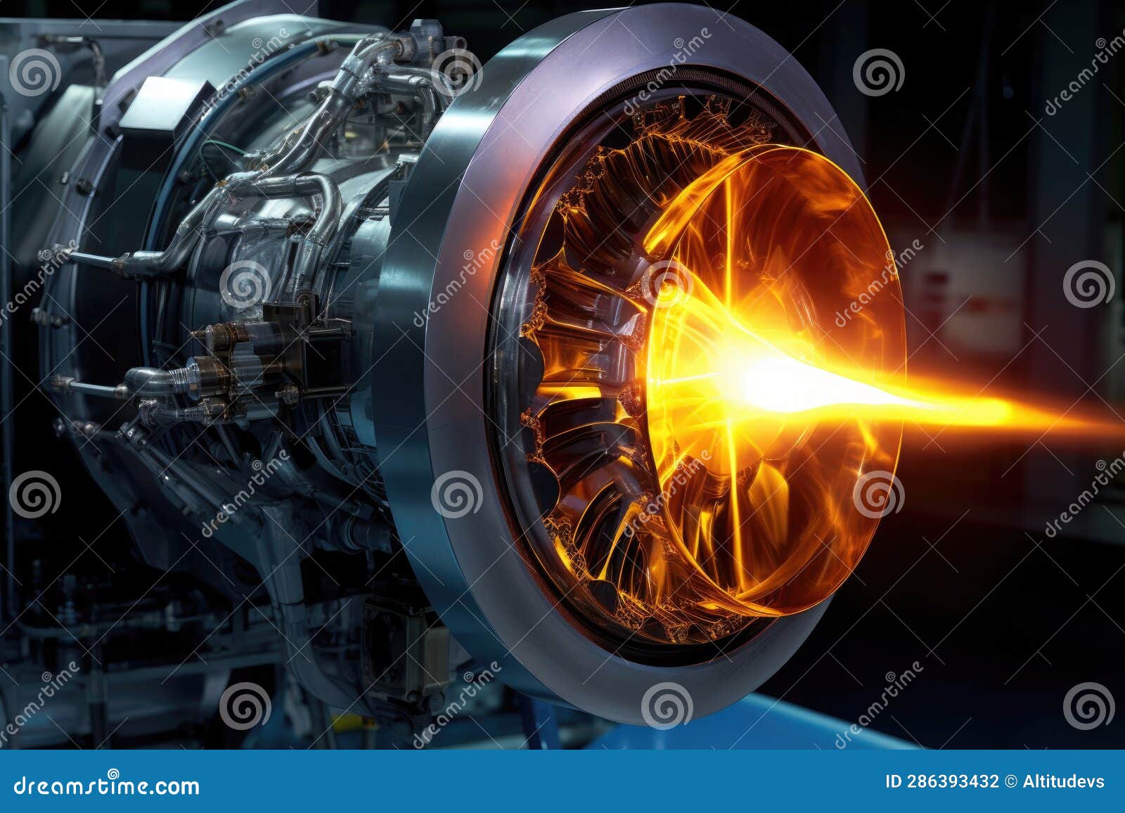 Hypersonic Jet Engine Close-up Stock Photo - Image of propulsion ...