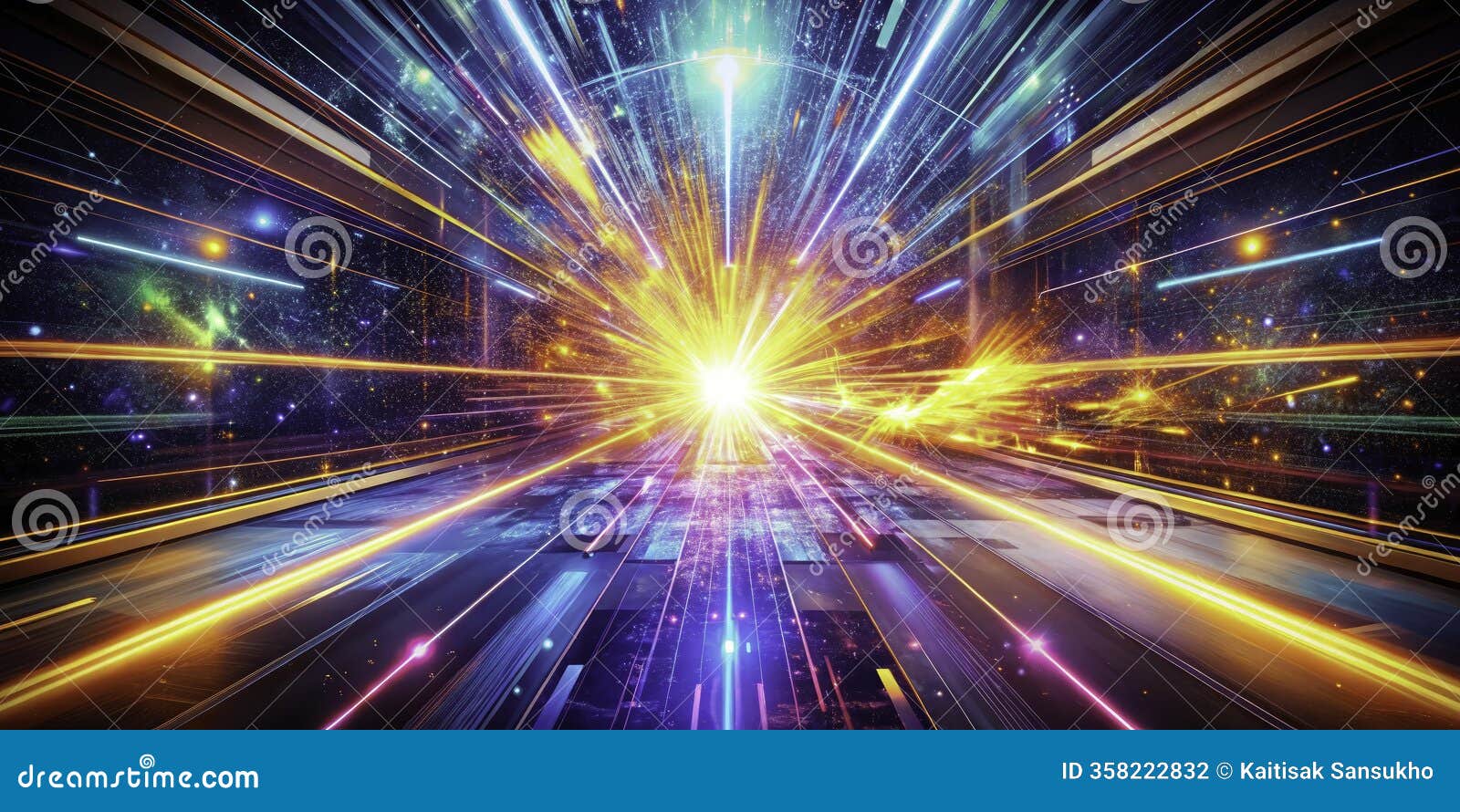 Hyperspace Data Explosion a Futuristic Motion Wallpaper for Immersive ...
