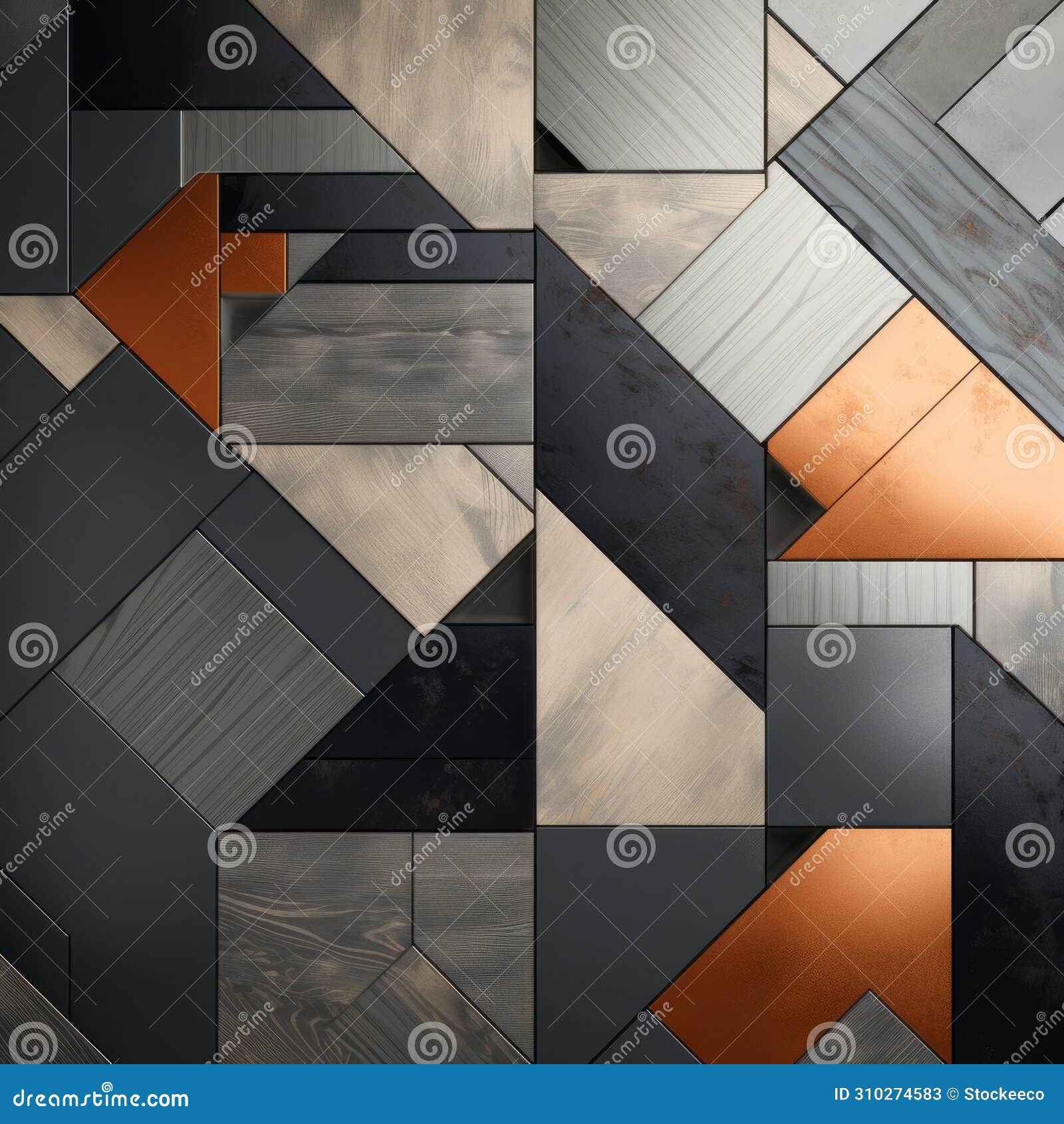 Hyperspace Noir: Silver Tile Mosaic with Grit and Grain Stock ...