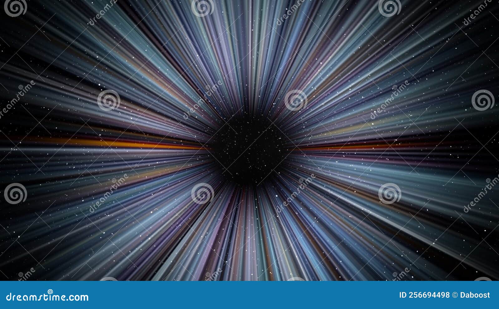 Hyperspace Speed Effect in Night Starry Sky. Bright Black Galaxy ...
