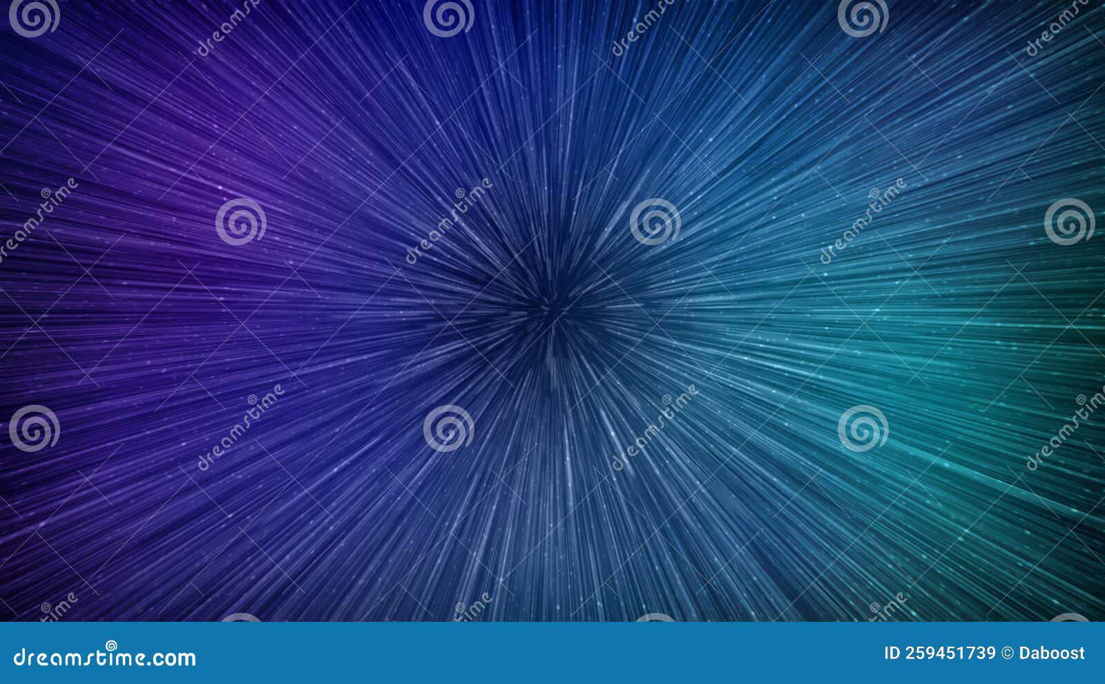 Hyperspace Speed Effect in Night Starry Sky. Bright Blue Galaxy ...