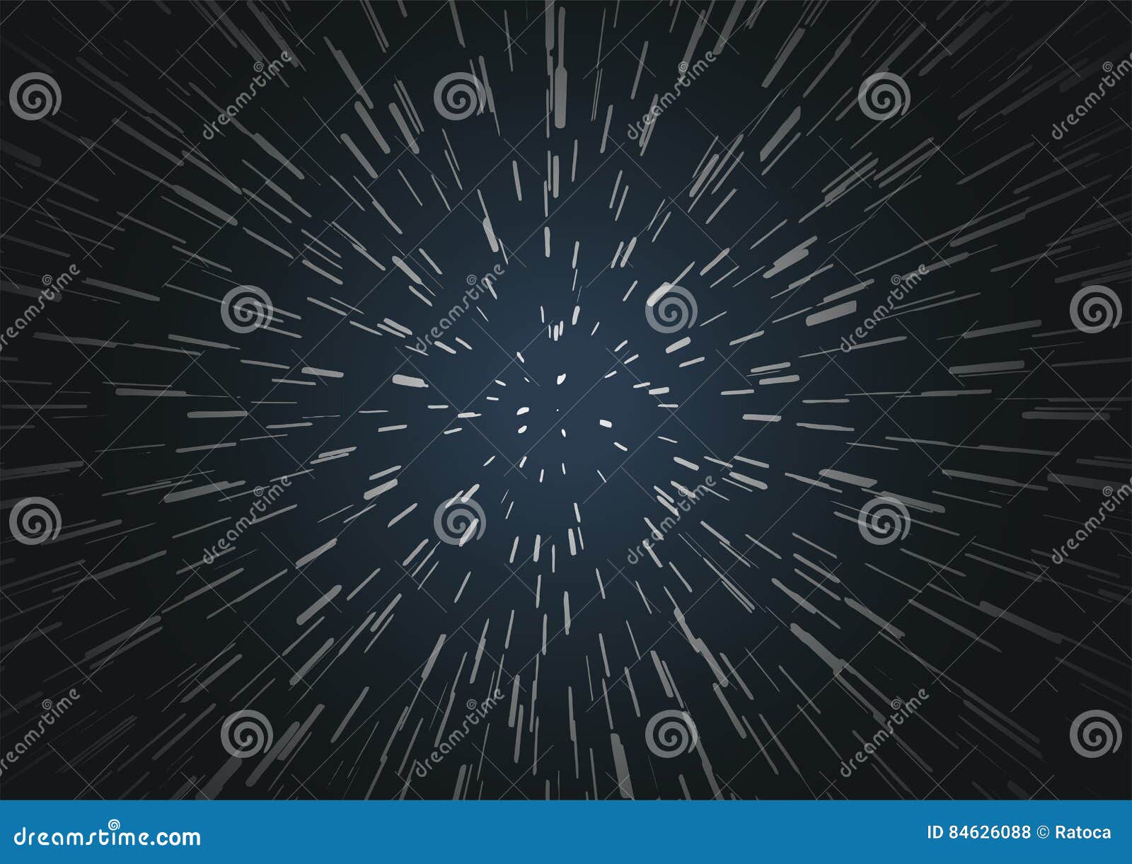 Hyperspace Speed Travel Background Stock Vector - Illustration of warp ...