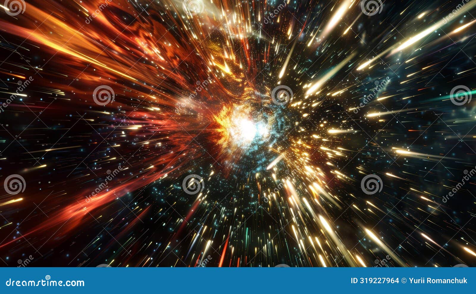 Hyperspace Transition into Deep Unknown Space, Cosmic Journey through ...