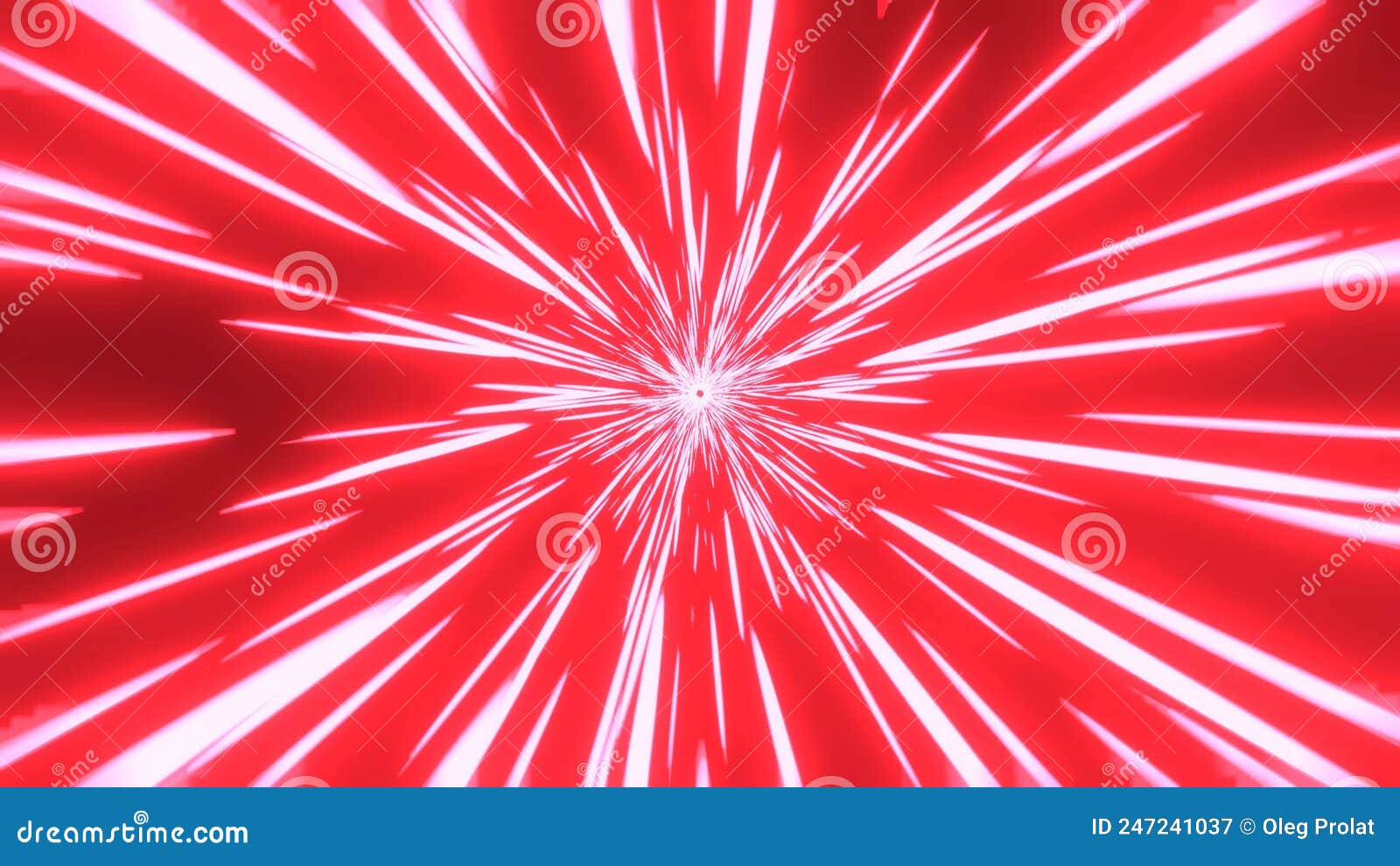 Hyperspace Tunnel and Big Data Transmission. Anime Speed Lines Red ...