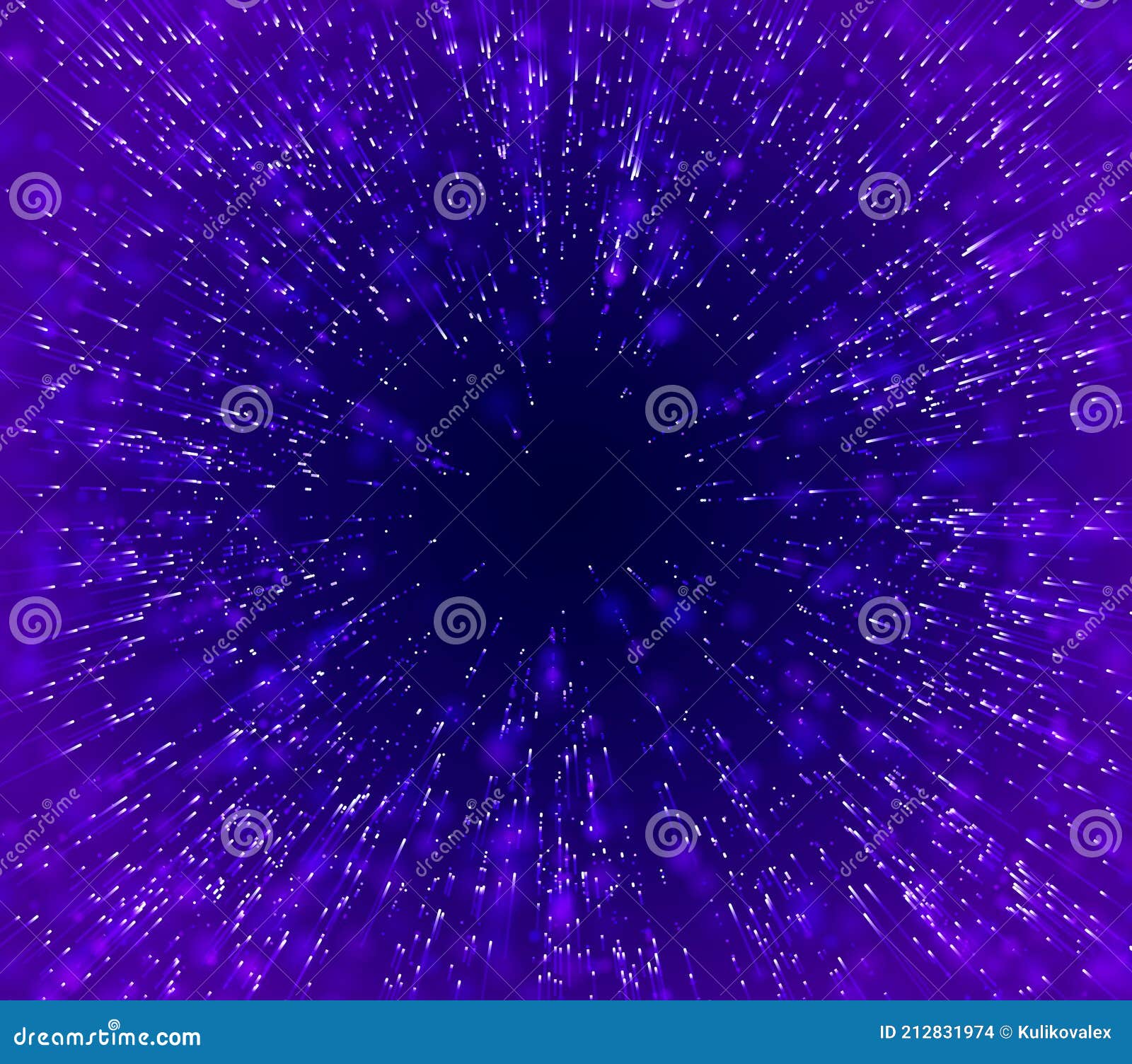 Hyper Speed Particles Tunnel Royalty-Free Illustration | CartoonDealer ...