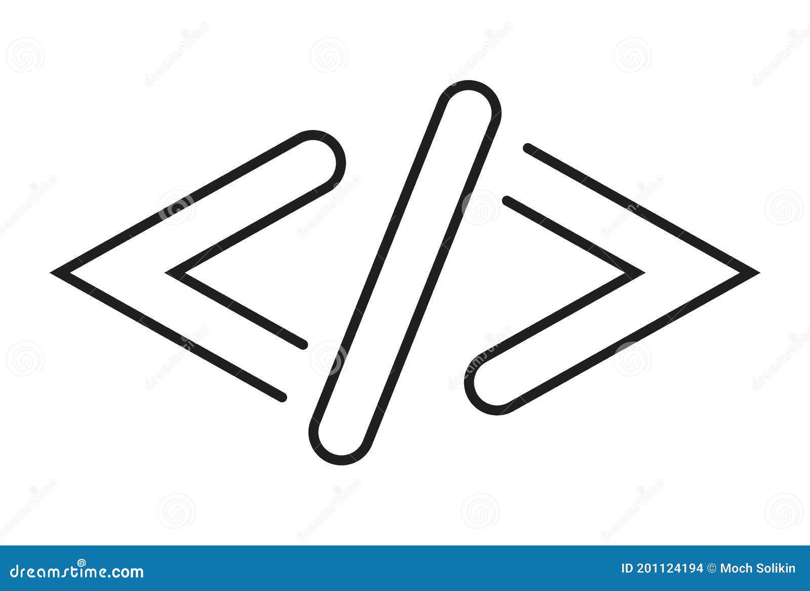 Hypertext Markup Language (HTML) Code Angle Bracket Line Art Icon for ...