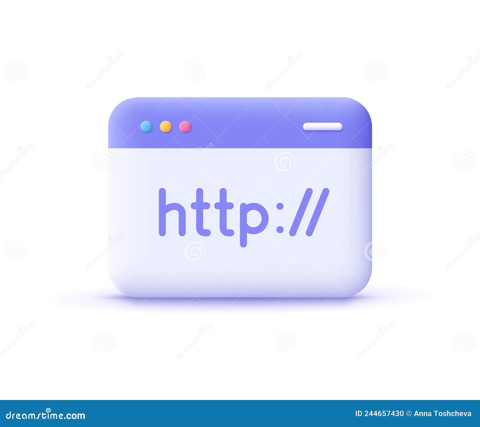 Hypertext Transfer Protocol Concept, HTTP Data Web Page. Web Browser, Internet Communication ...