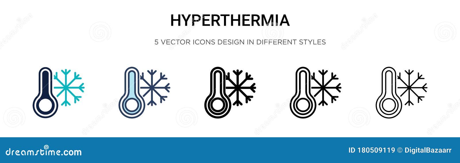 Hyperthermia Icon in Filled, Thin Line, Outline and Stroke Style ...