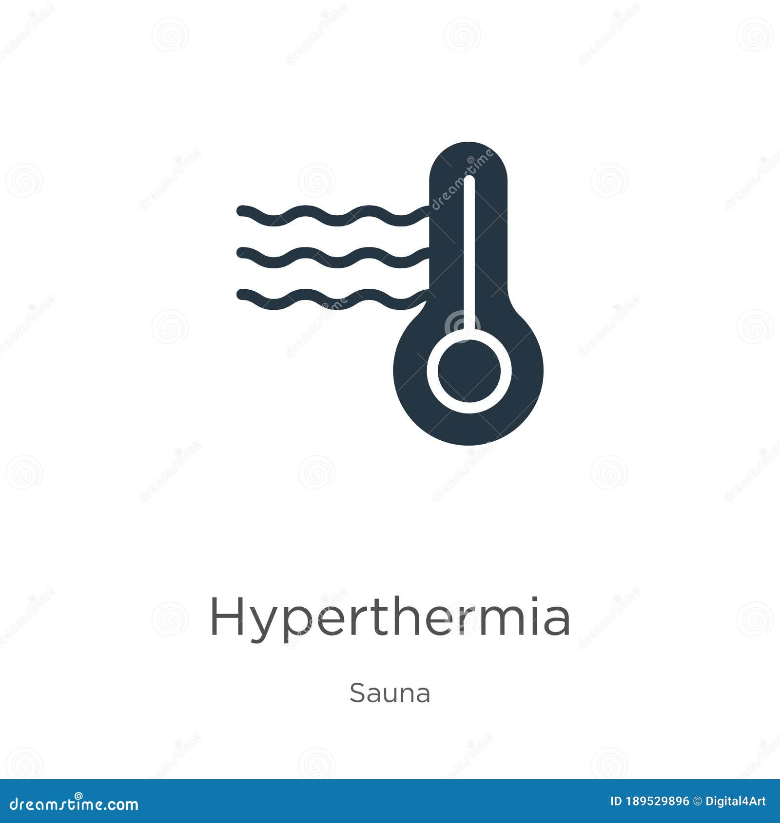 Hyperthermia Icon Vector. Trendy Flat Hyperthermia Icon from Sauna ...