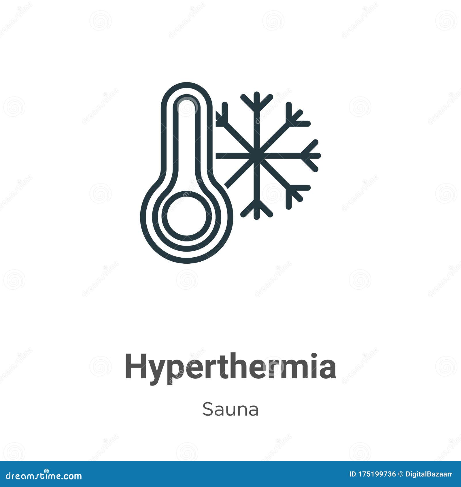 Hyperthermia Icon. Trendy Modern Flat Linear Vector Hyperthermia Icon ...