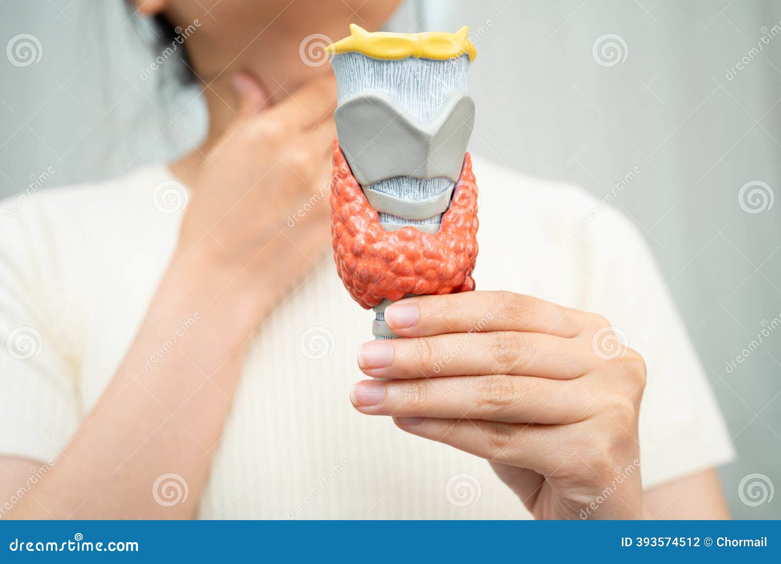 Hyperthyroidism, Overactive Thyroid, Thyroid Lymphoma, Asian Woman With ...