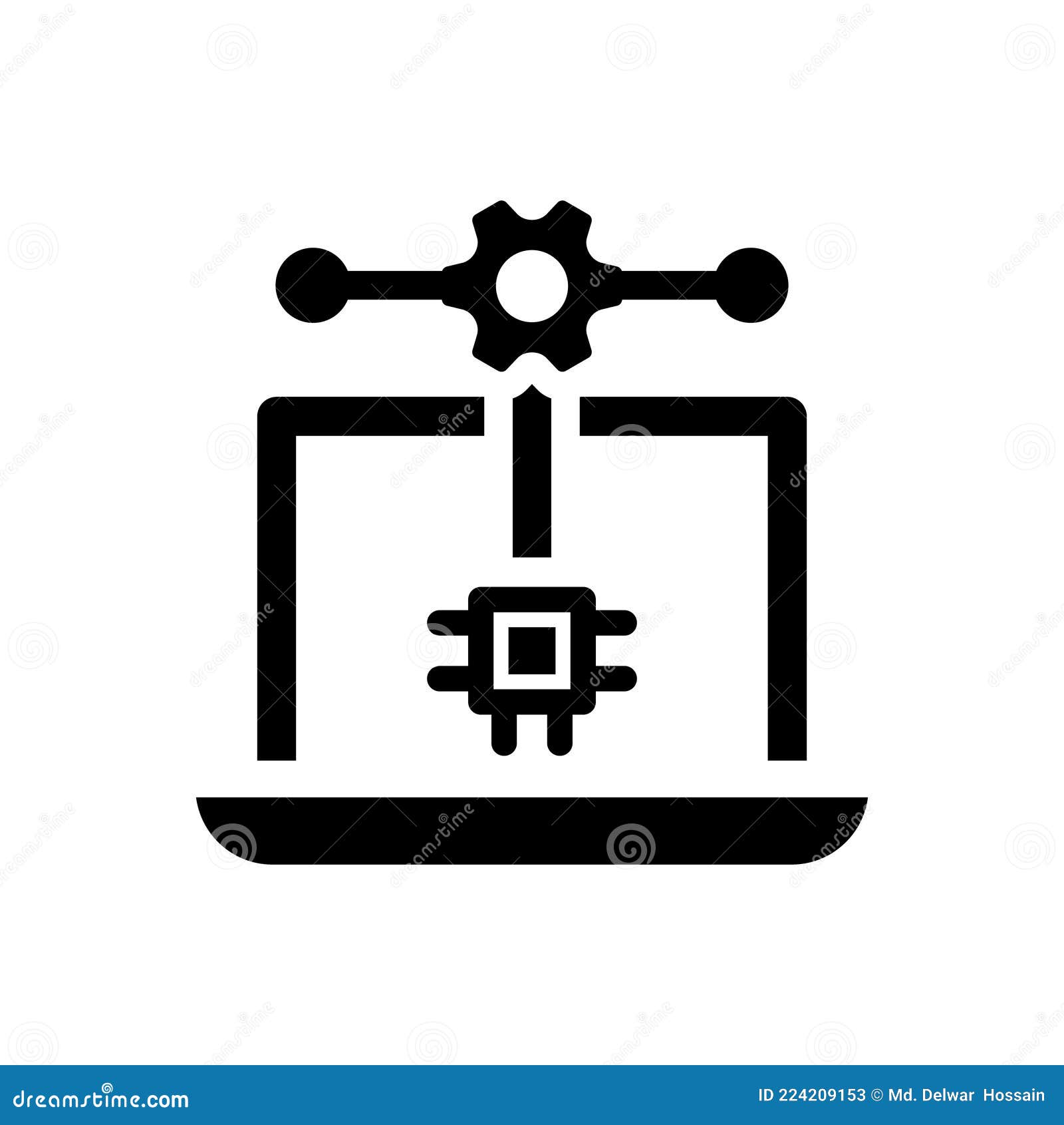 Hypervisor icon stock vector. Illustration of hypervisor - 224209153
