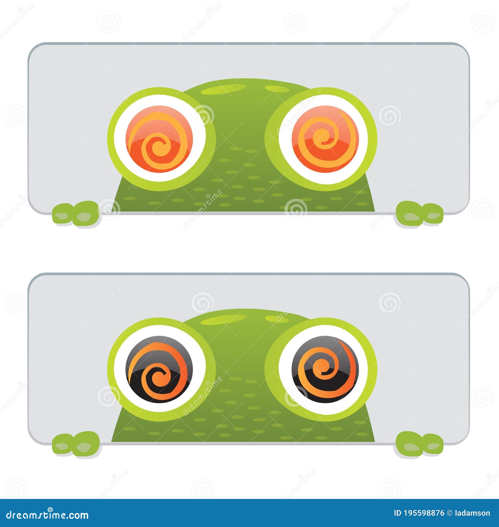 Hypno Frog stock vector. Illustration of gorgeous, amphibian - 195598876