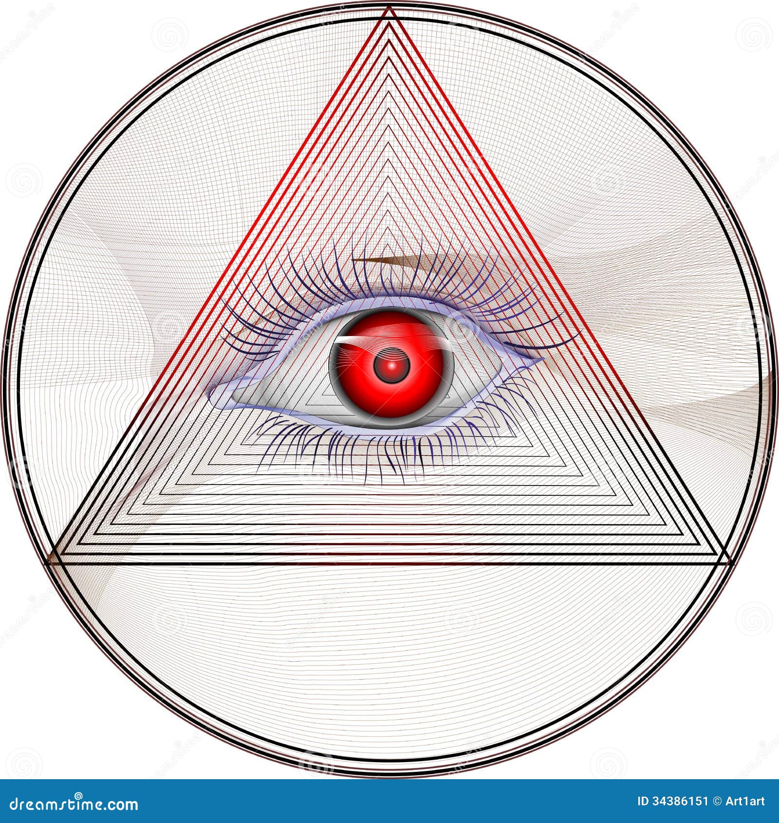 Hypnose illustration de vecteur. Illustration du illusion - 34386151