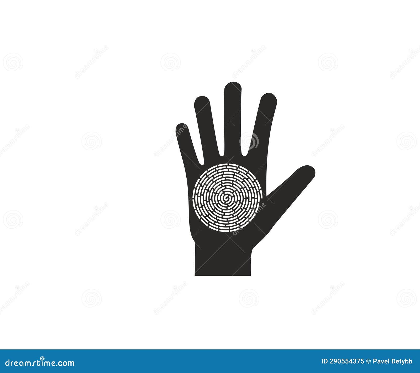 Hypnosis, Hand, Spiral Icon. Vector Illustration. Stock Illustration ...