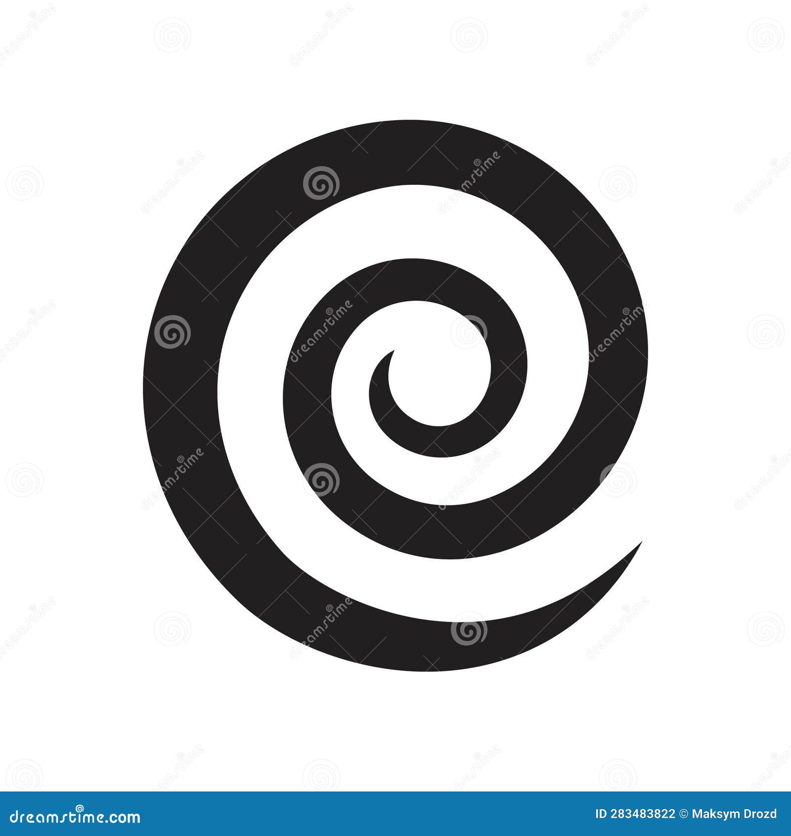 Hypnosis Icon. Psychological Effect Symbol. Vortex Logo Icon, Wave and ...