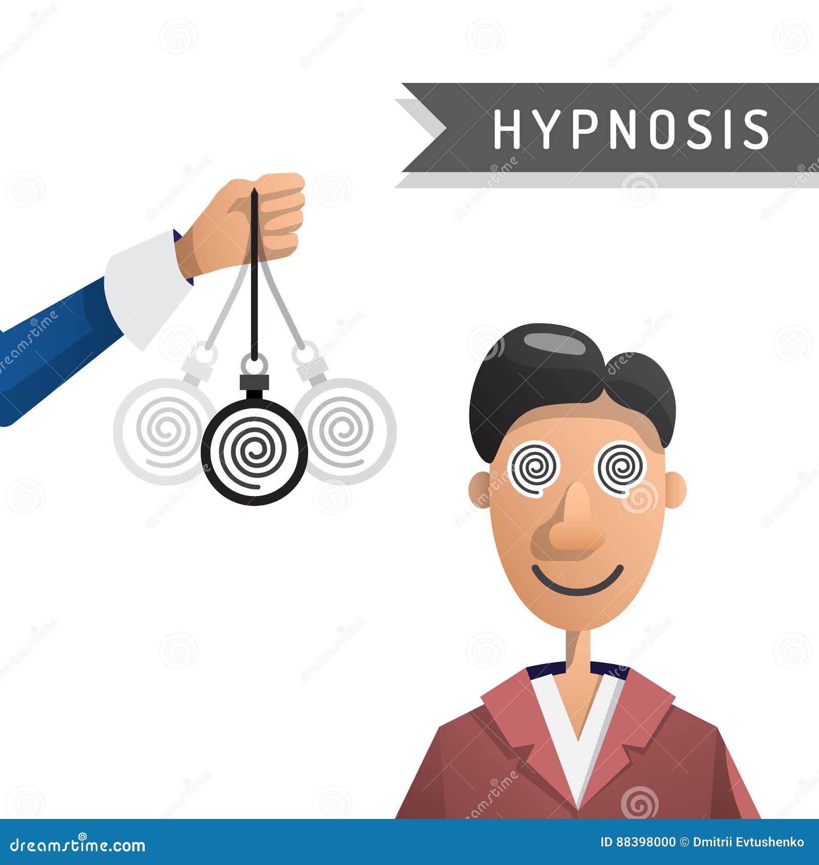 Hypnosis Man Vector | CartoonDealer.com #88398000