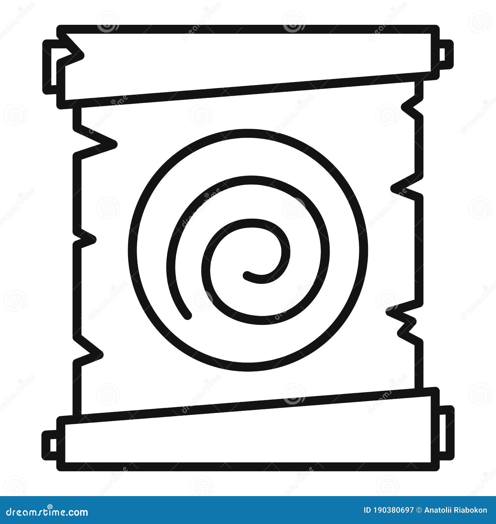 Papyrus Icon Vector From Ancient Greece Collection. Thin Line Papyrus ...