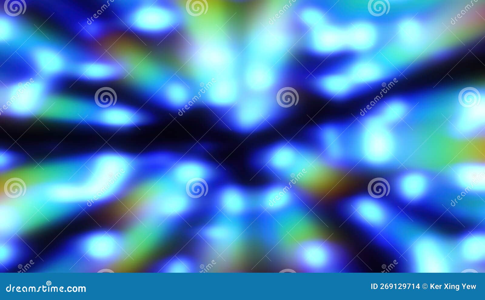 Hypnotic Blue Prism Gradient Dreamy Background Stock Illustration ...