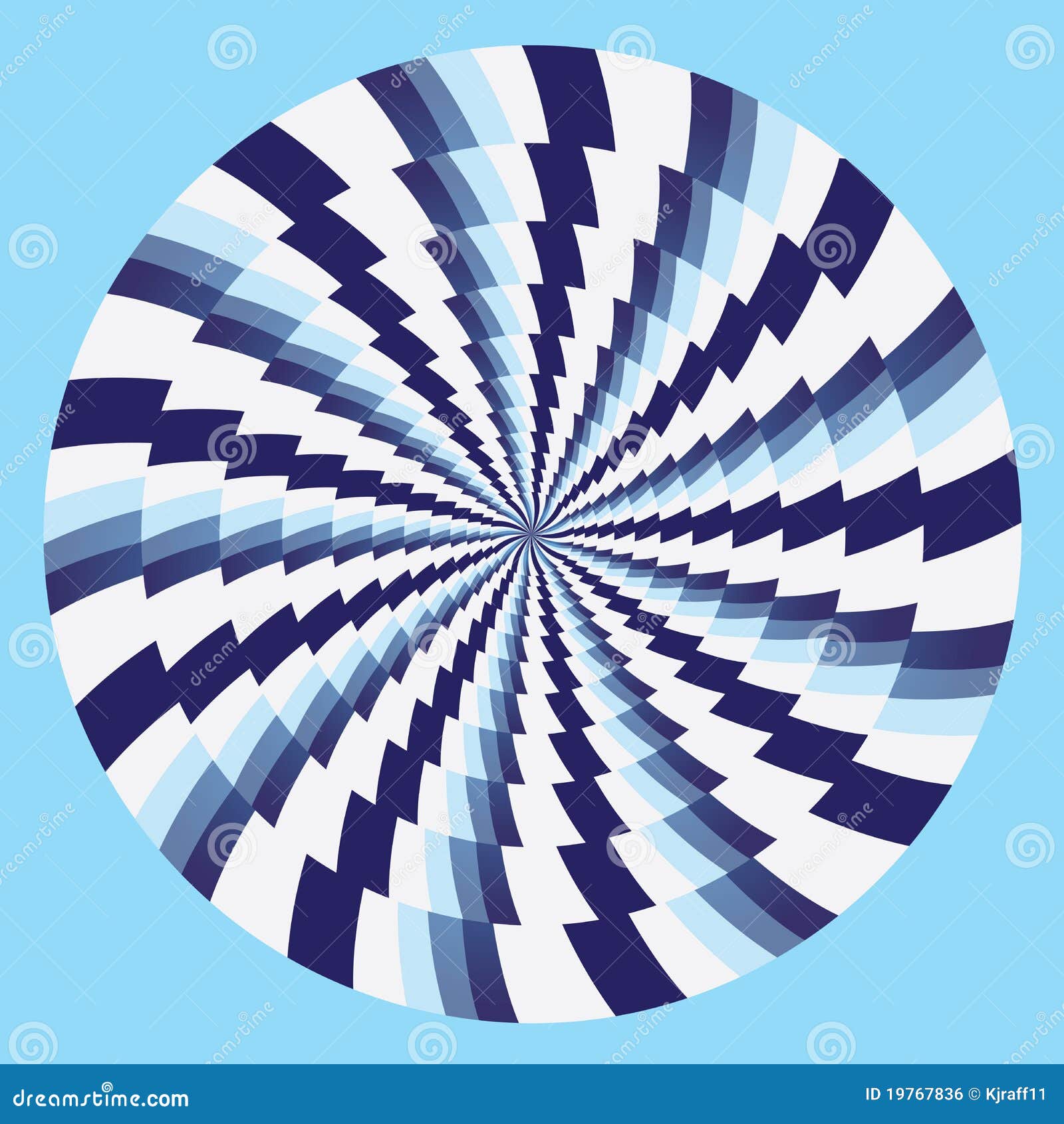 Hypnotic Circles Abstract White Black Vector Spiral Swirl Optical ...