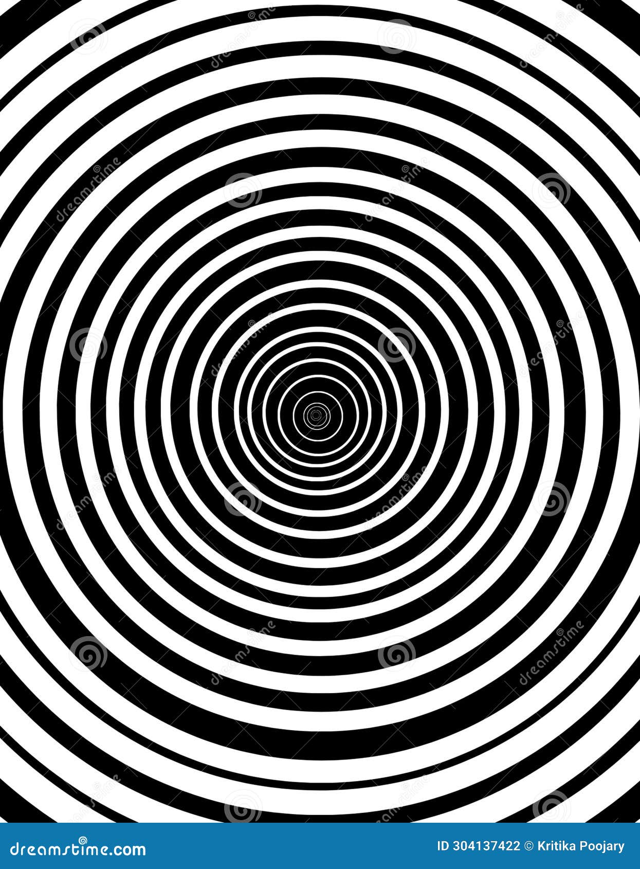 Hypnotic Circles.optical Illusion. Spiral Swirl Pattern. Abstract ...