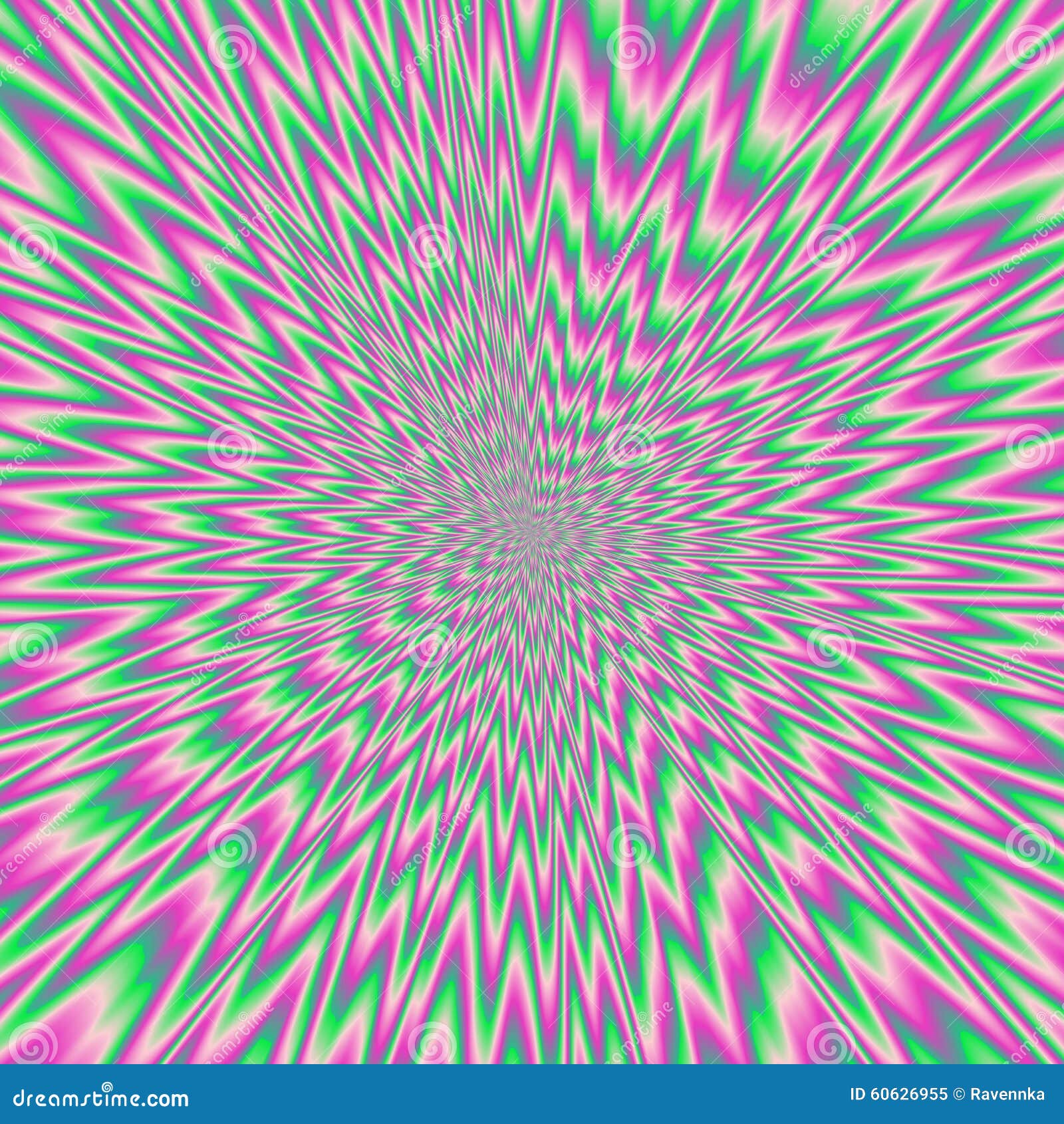 Hypnotic Colorful Optical Illusion Stock Illustration - Illustration of ...