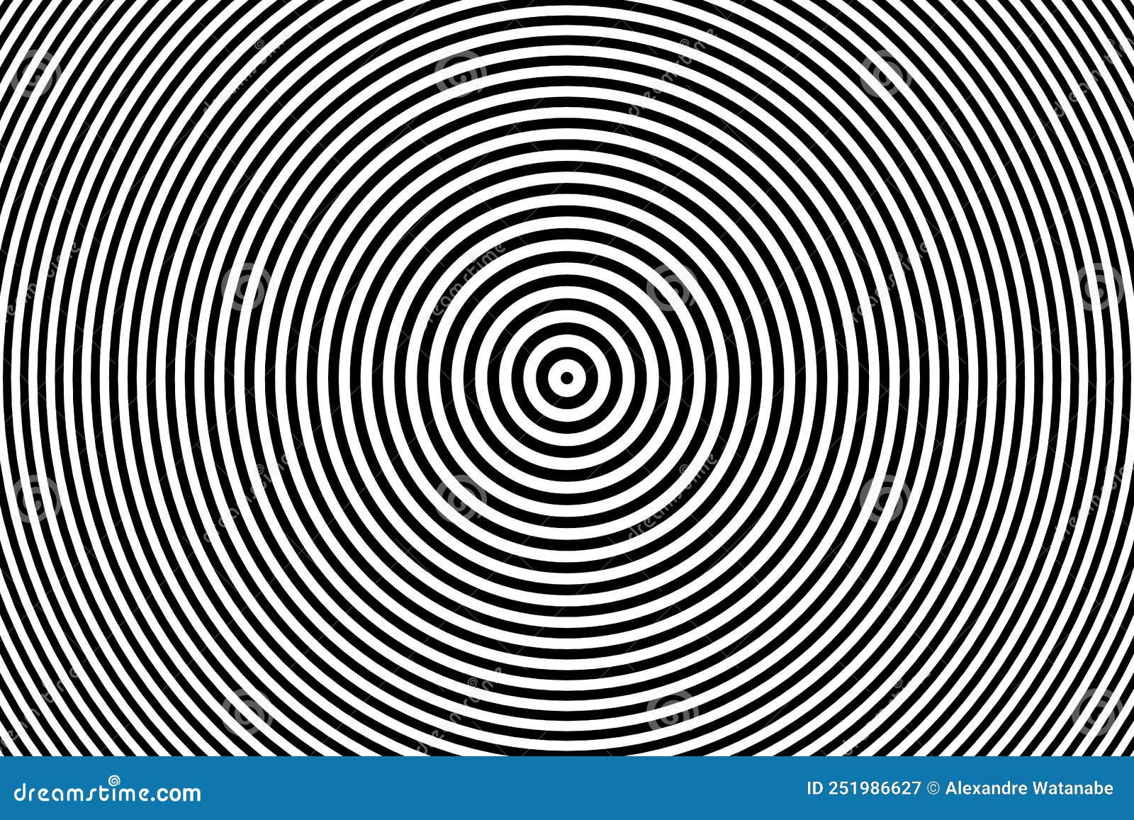Concentric Hypnotic Spiral. Concept Illusttration Of Hypnosis, Vertigo ...