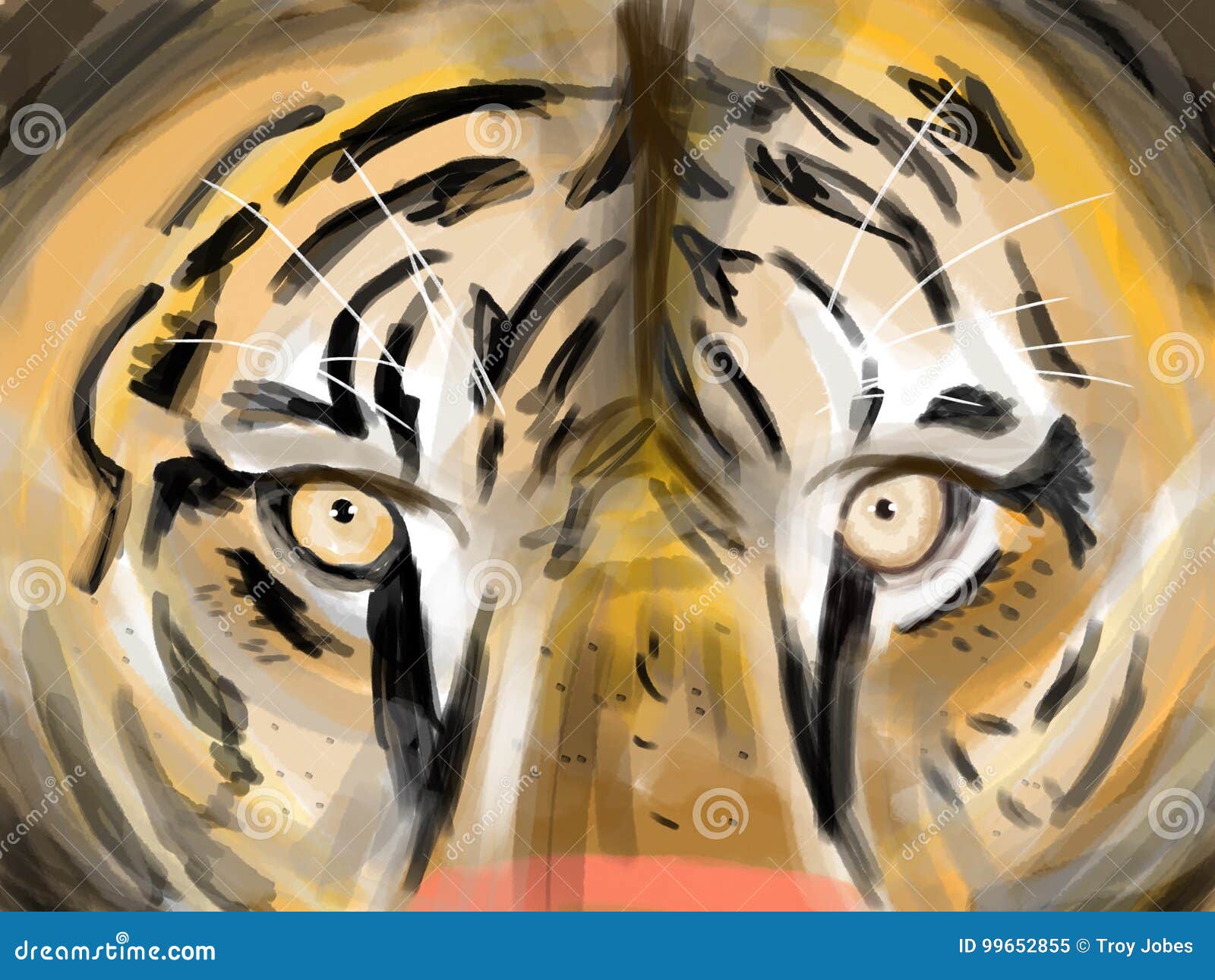 Hypnotic Gaze stock illustration. Illustration of starting - 99652855