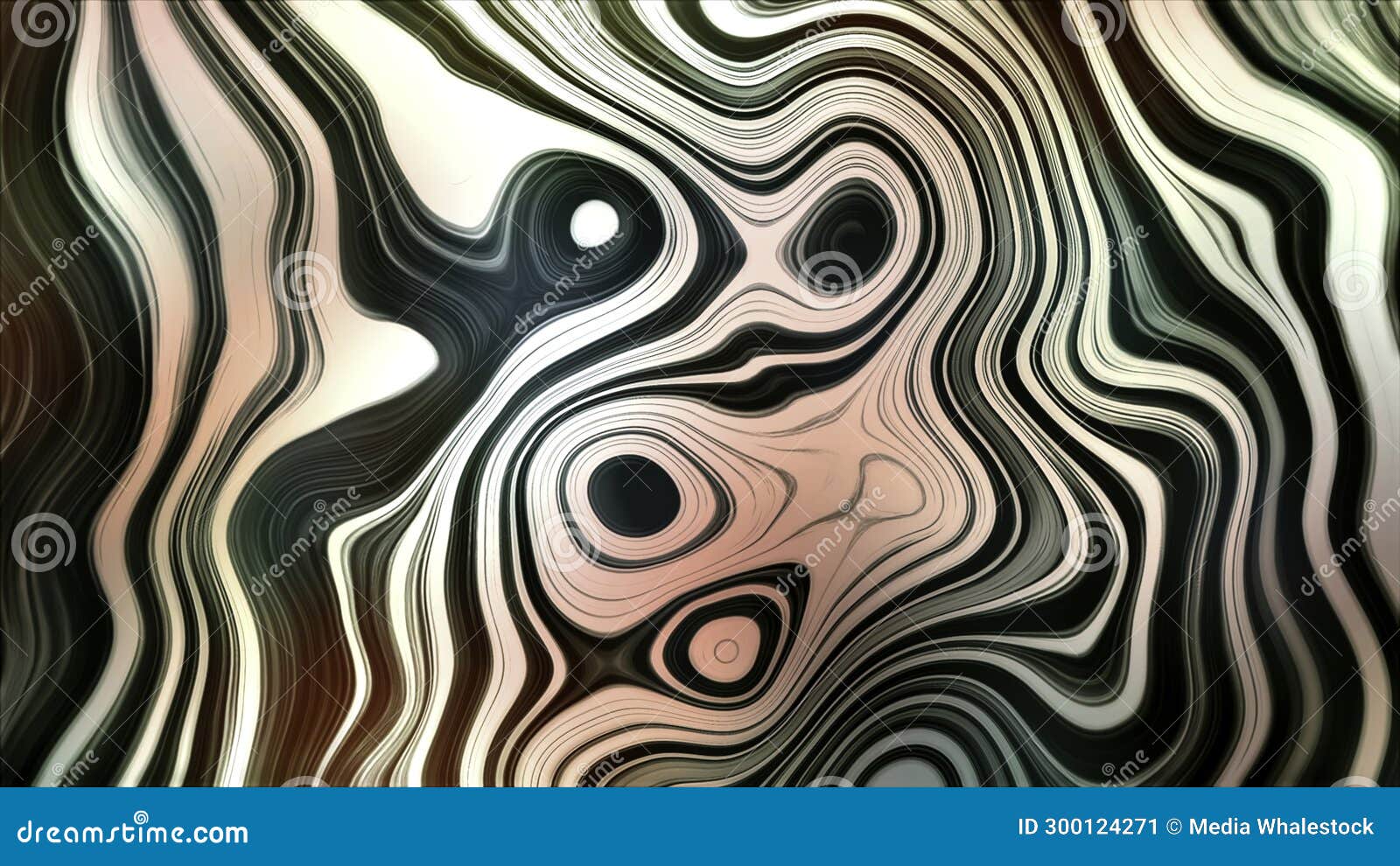 Hypnotic Liquid Pattern with Flashing. Motion. Beautiful Background ...