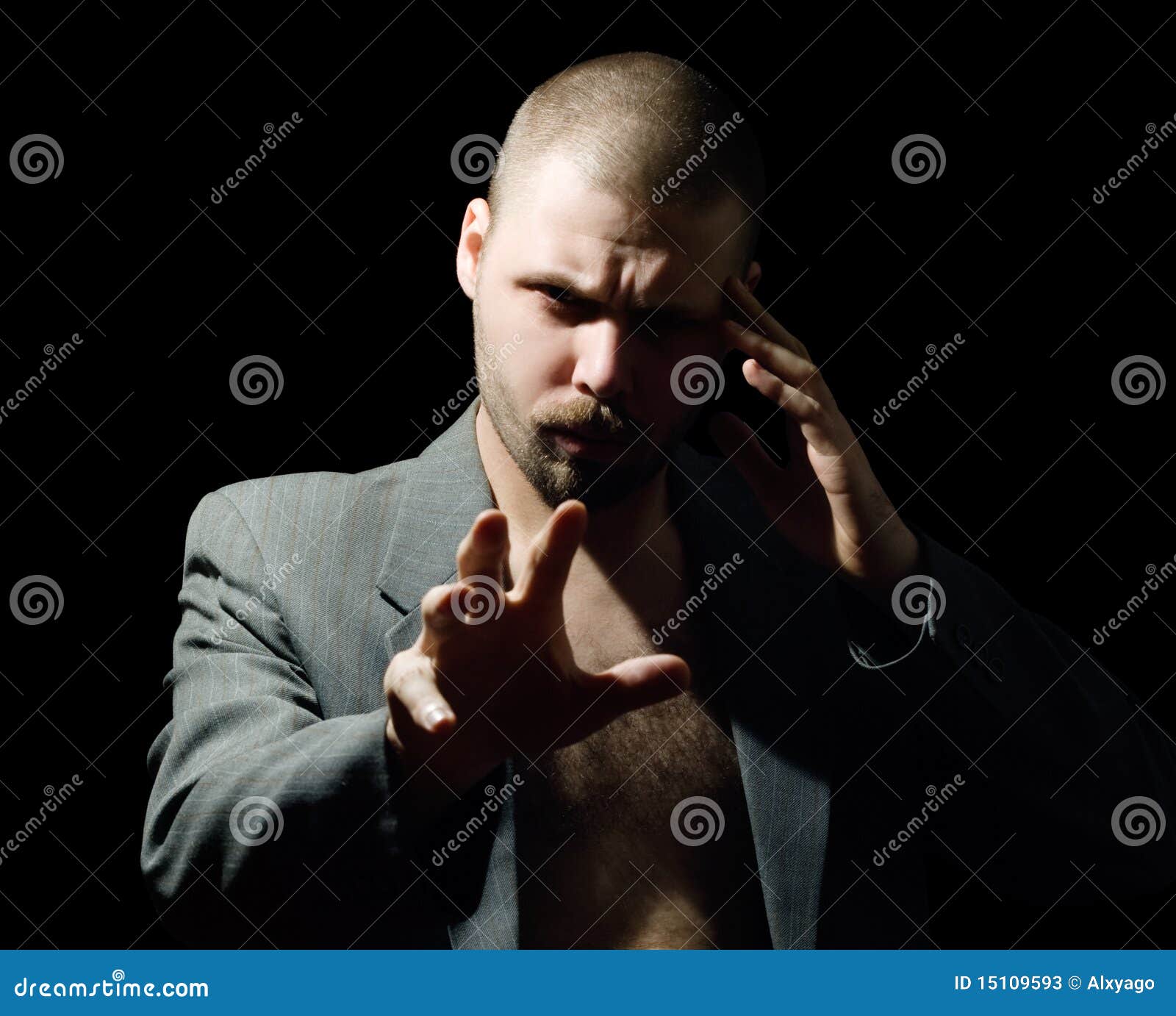 Hypnotic man stock image. Image of hand, headache, magic - 15109593